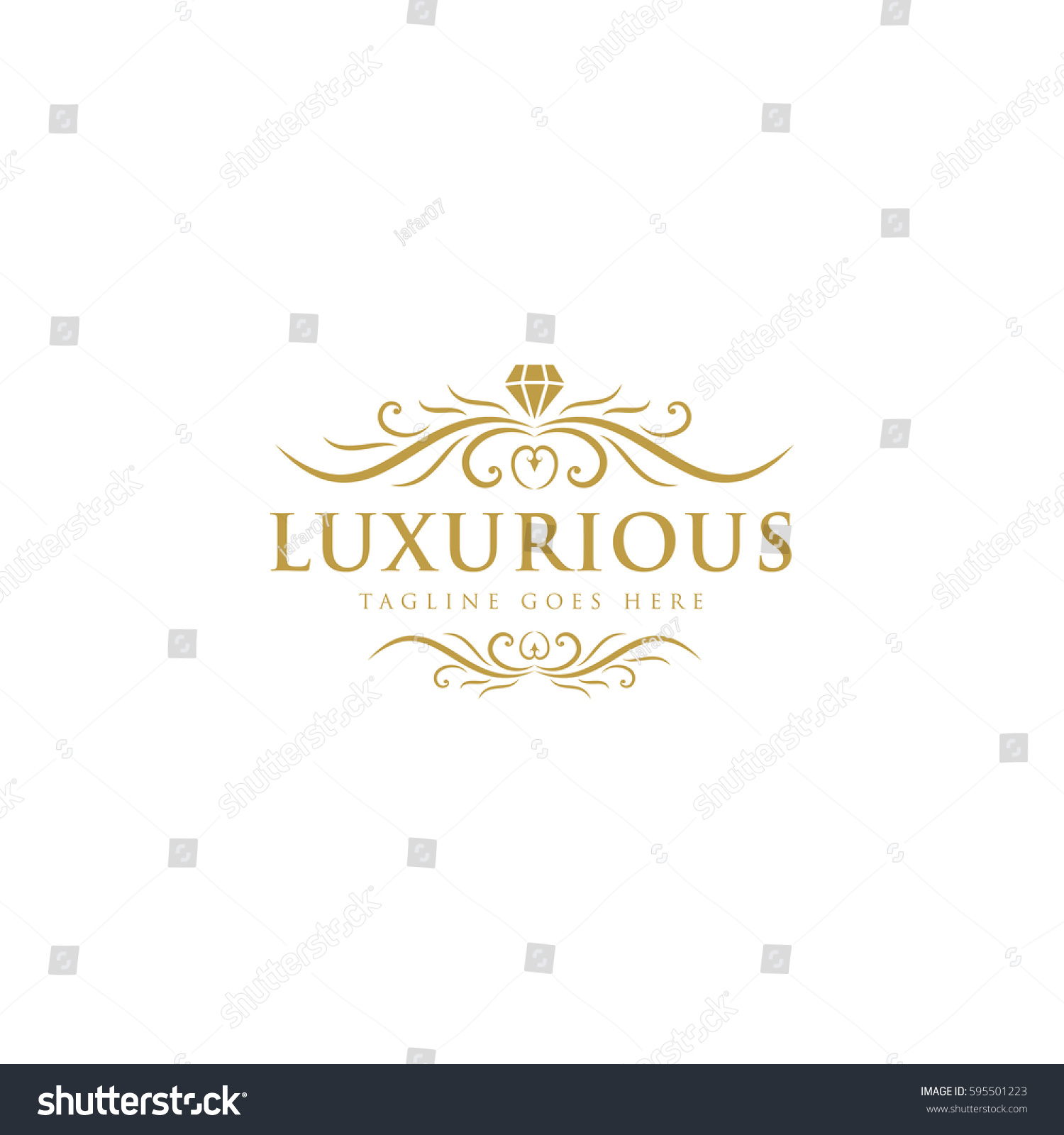Luxury Logo Icon Vector Template Stock Vector 595501223 - Shutterstock