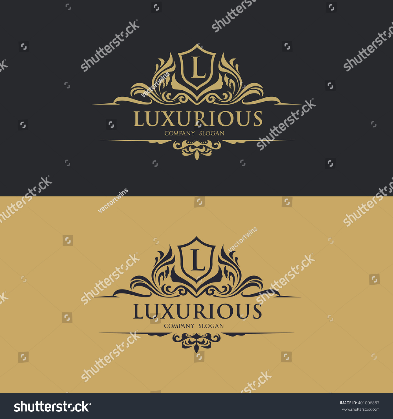 Luxury Logo Template Stock Vector (Royalty Free) 401006887 | Shutterstock