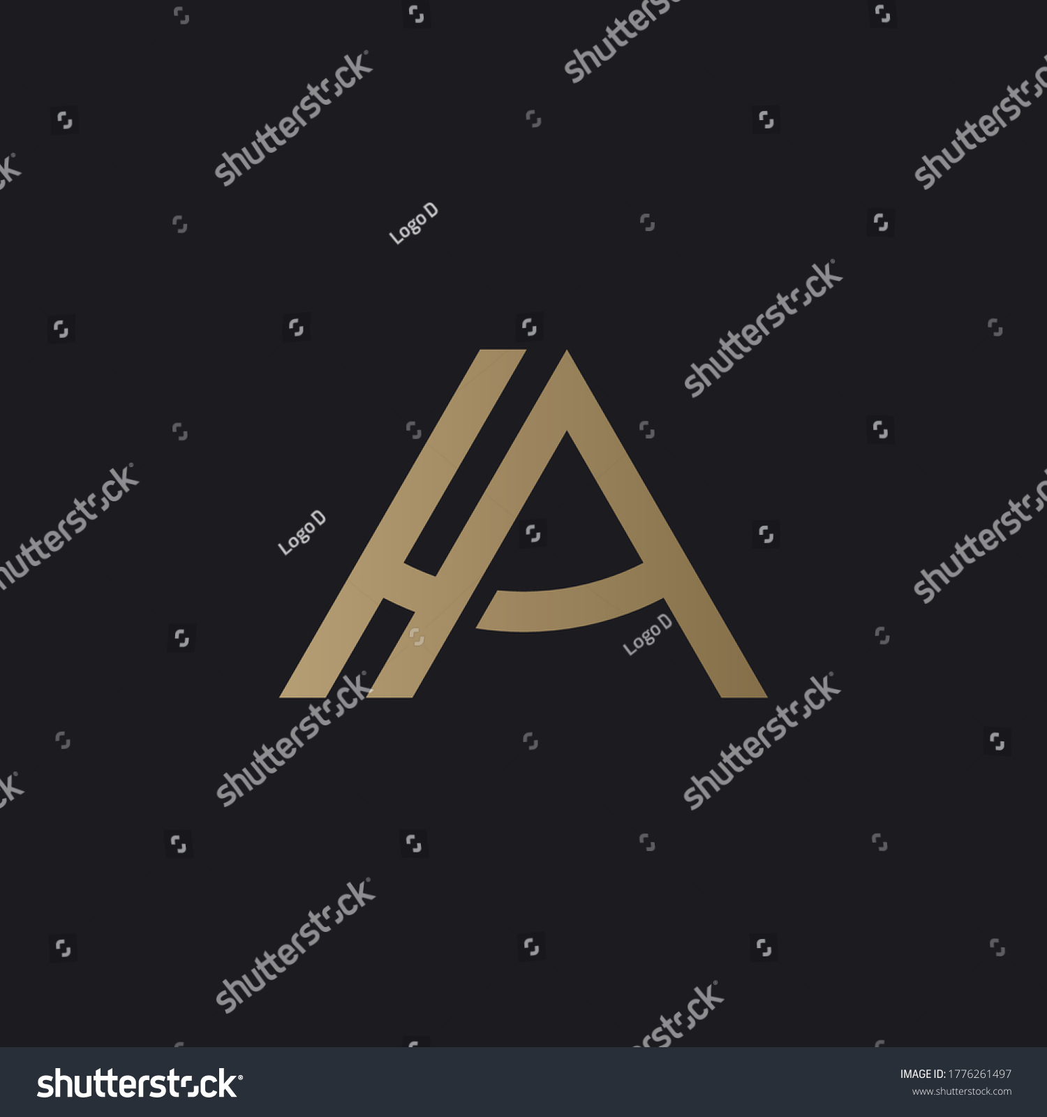 Luxury Monogram Initial Letter Logo Design Stock Vector (Royalty Free ...