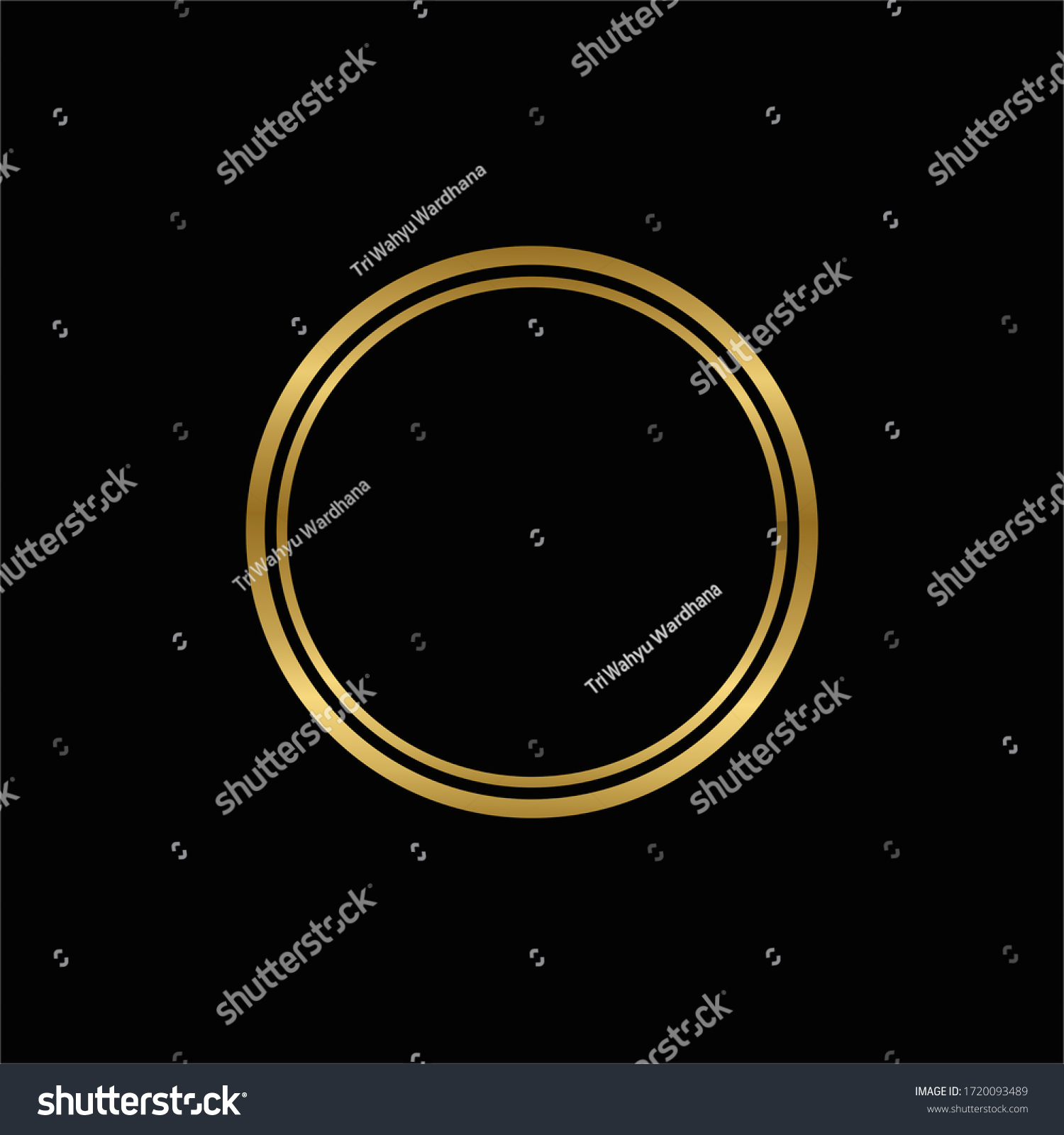 Luxury Ring Circle Gold Vector Design Stock Vector (Royalty Free ...
