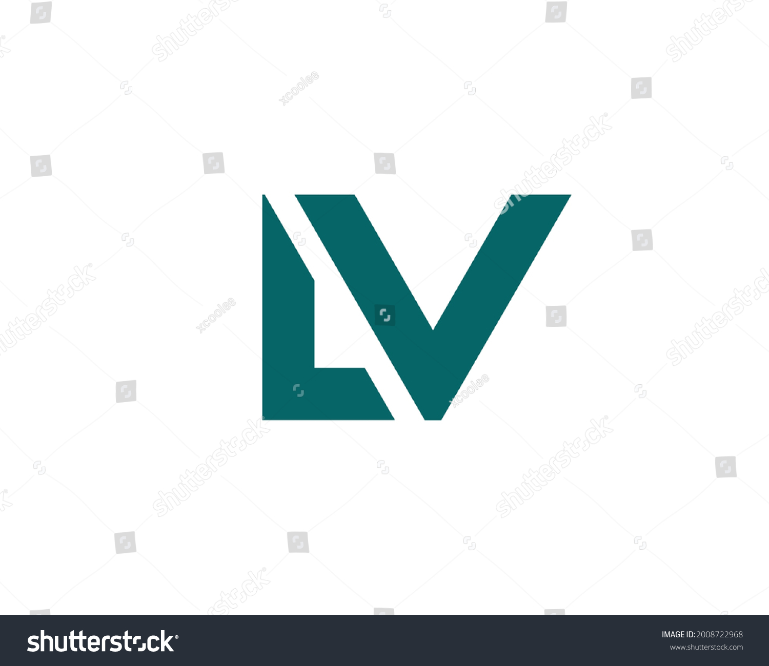 Lv Letter Logo Design Vector Template Stock Vector (Royalty Free ...