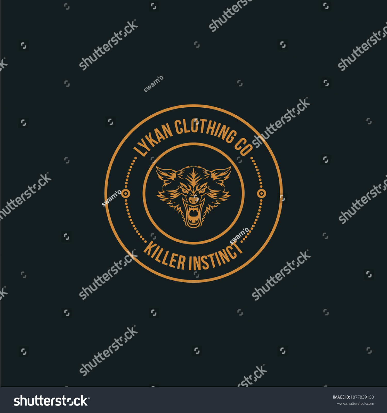 Lycan Logo Design Vector Template Clothing: เวกเตอร์สต็อก (ปลอดค่า ...