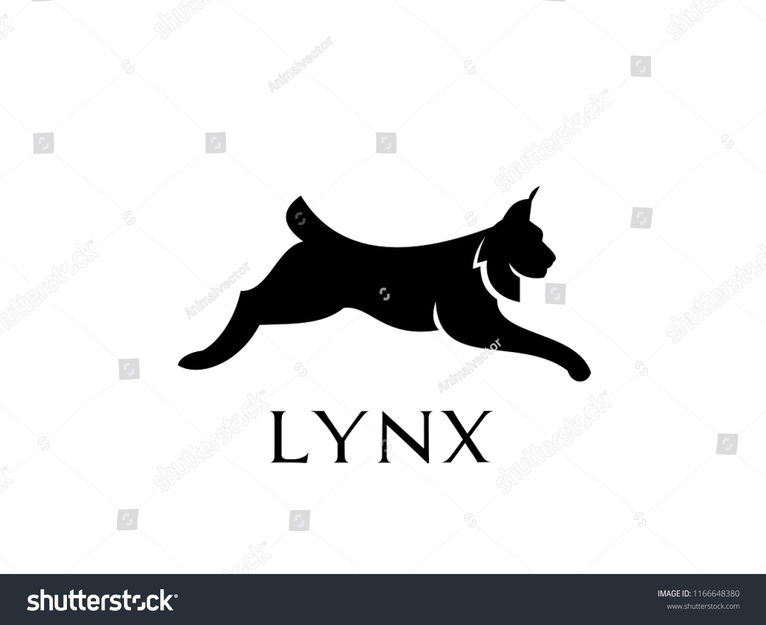 Lynx Logo Icon Designs Stock Vector (Royalty Free) 1166648380