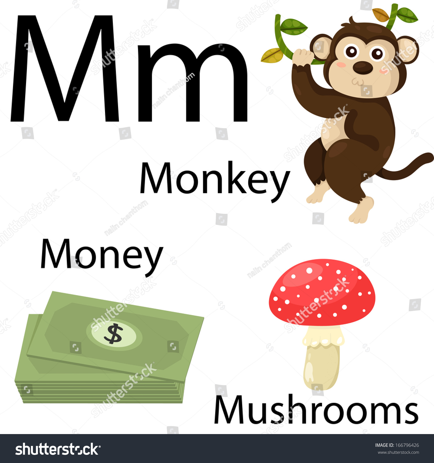 M Alphabet Stock Vector (Royalty Free) 166796426 - Shutterstock