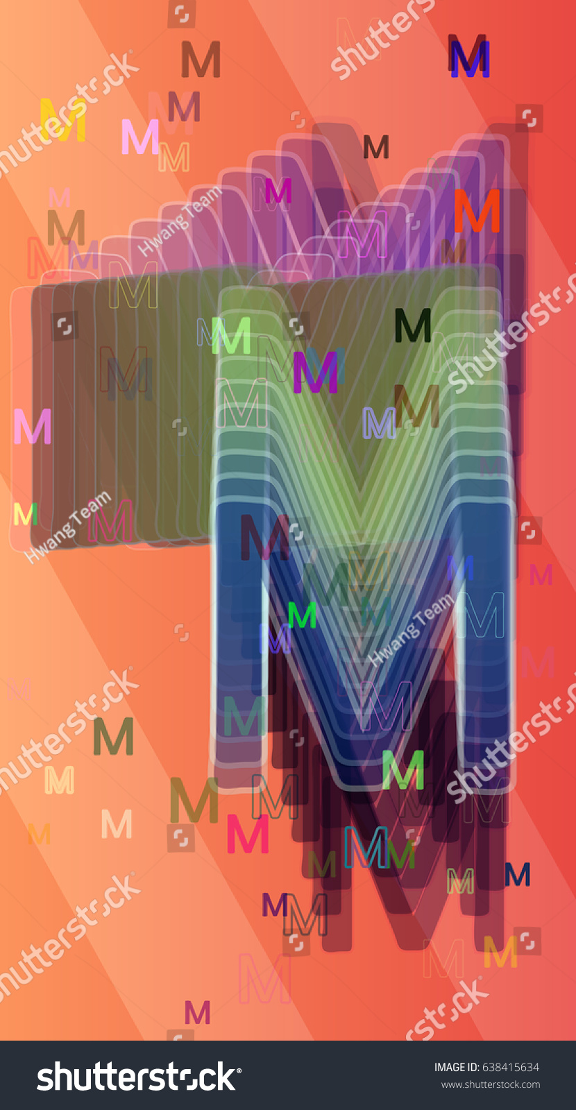 M Alphabet Design Idea Stock Vector (Royalty Free) 638415634