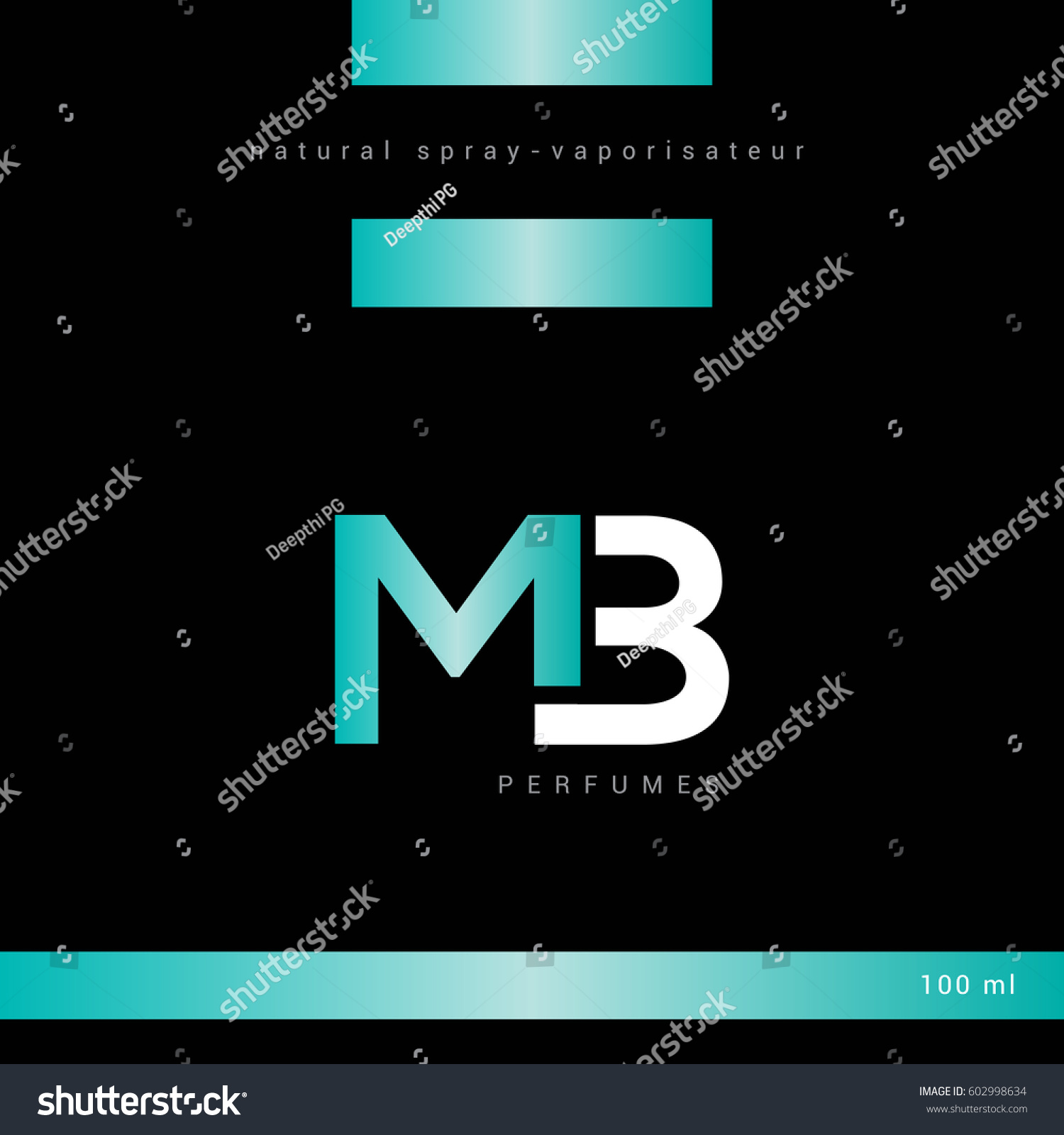 M B Letter Logo Packaging Design Stock Vector (Royalty Free) 602998634
