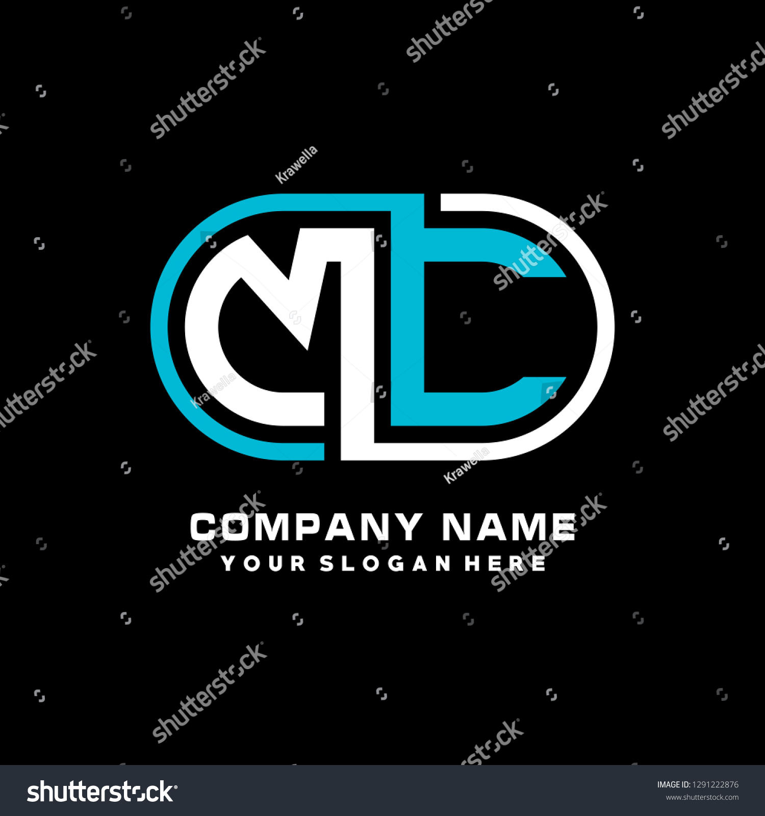 M C Initial Letter Modern Logo Stock Vector (Royalty Free) 1291222876 ...
