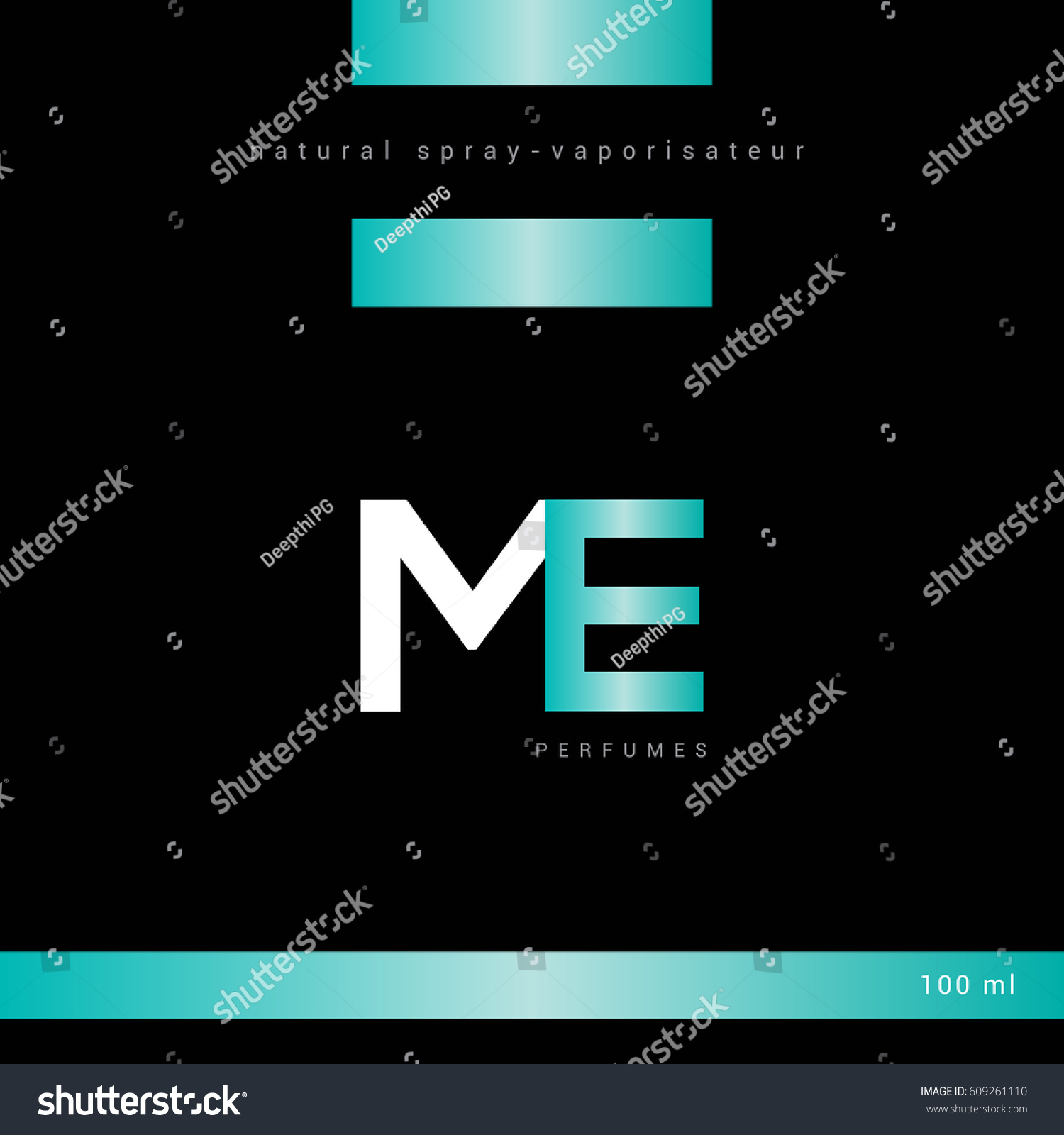 M E Letter Logo Vector Packaging Stock Vector (Royalty Free) 609261110
