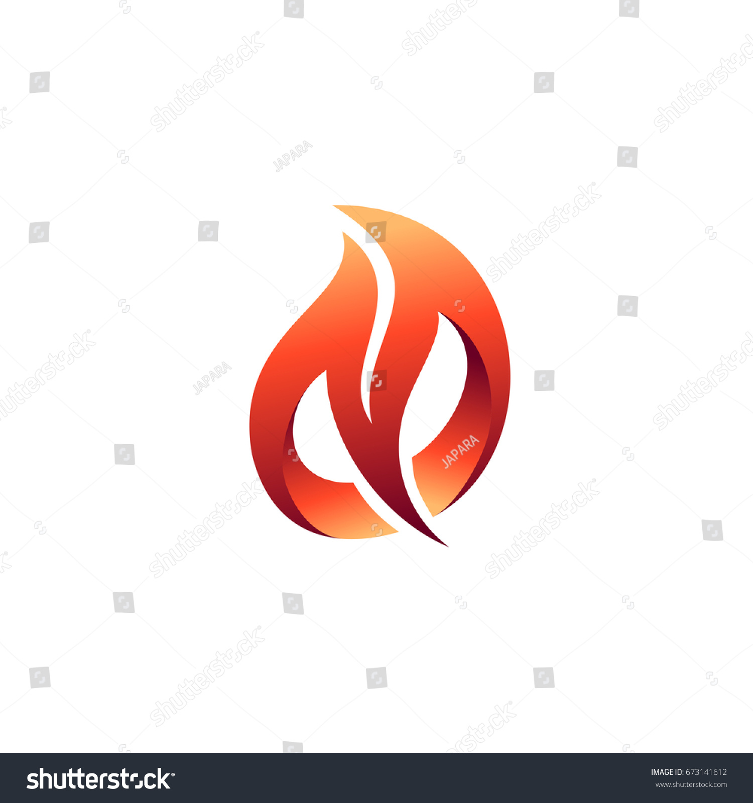 M Fire Logo Fire Letter Stock Vector (Royalty Free) 673141612