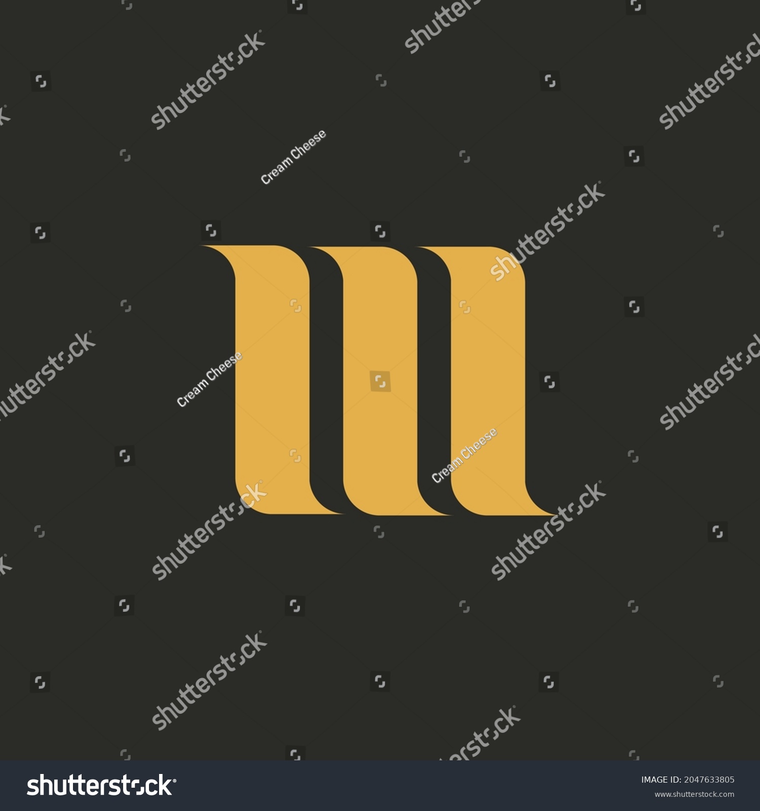 M Letter Minimal Logo Vector Stock Vector (Royalty Free) 2047633805 ...