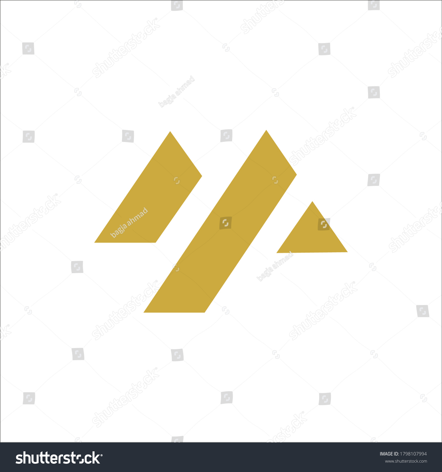 M Logo Design Vector Sign Stock Vector (Royalty Free) 1798107994