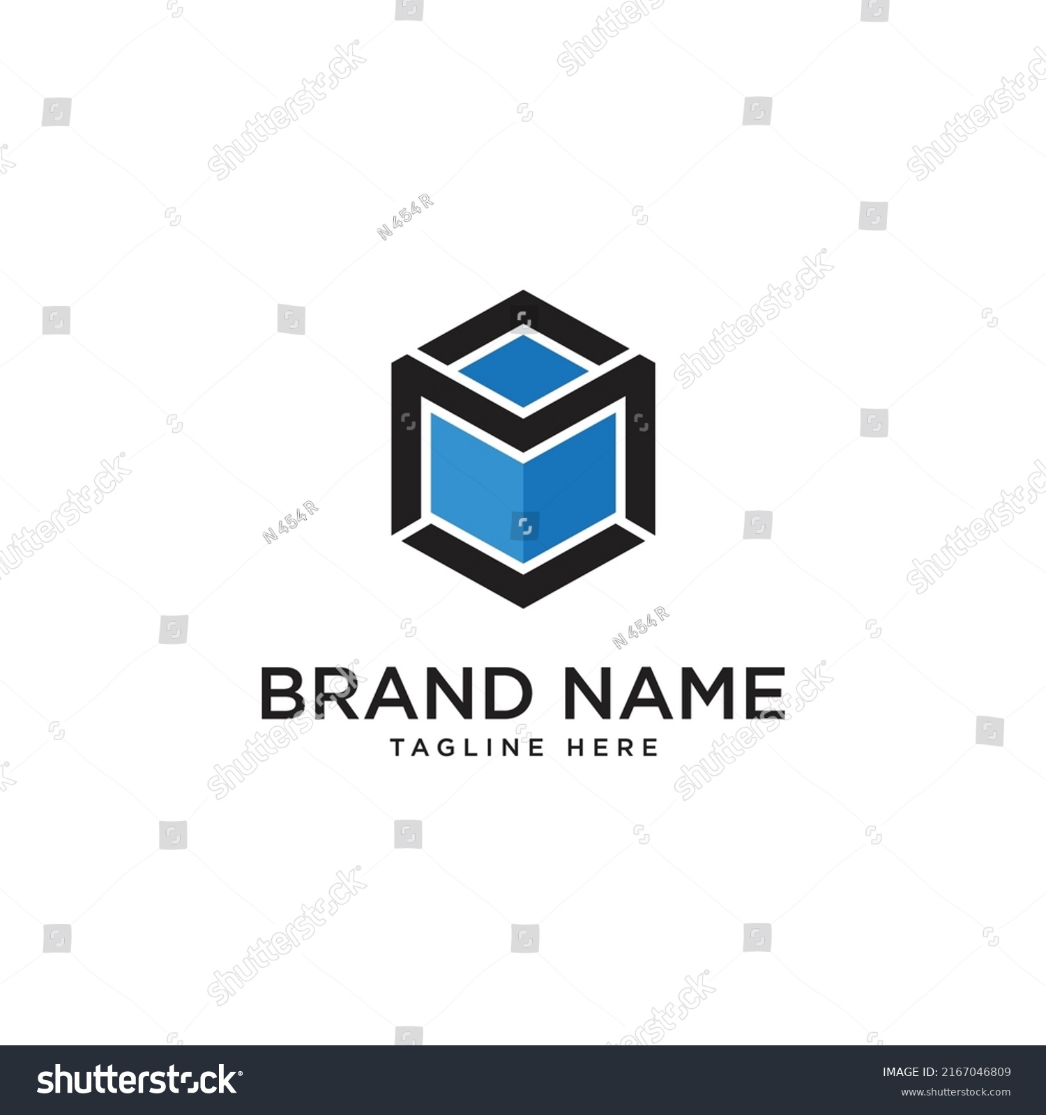 M Logo Hexagon Template Vector Illustration Stock Vector (Royalty Free ...