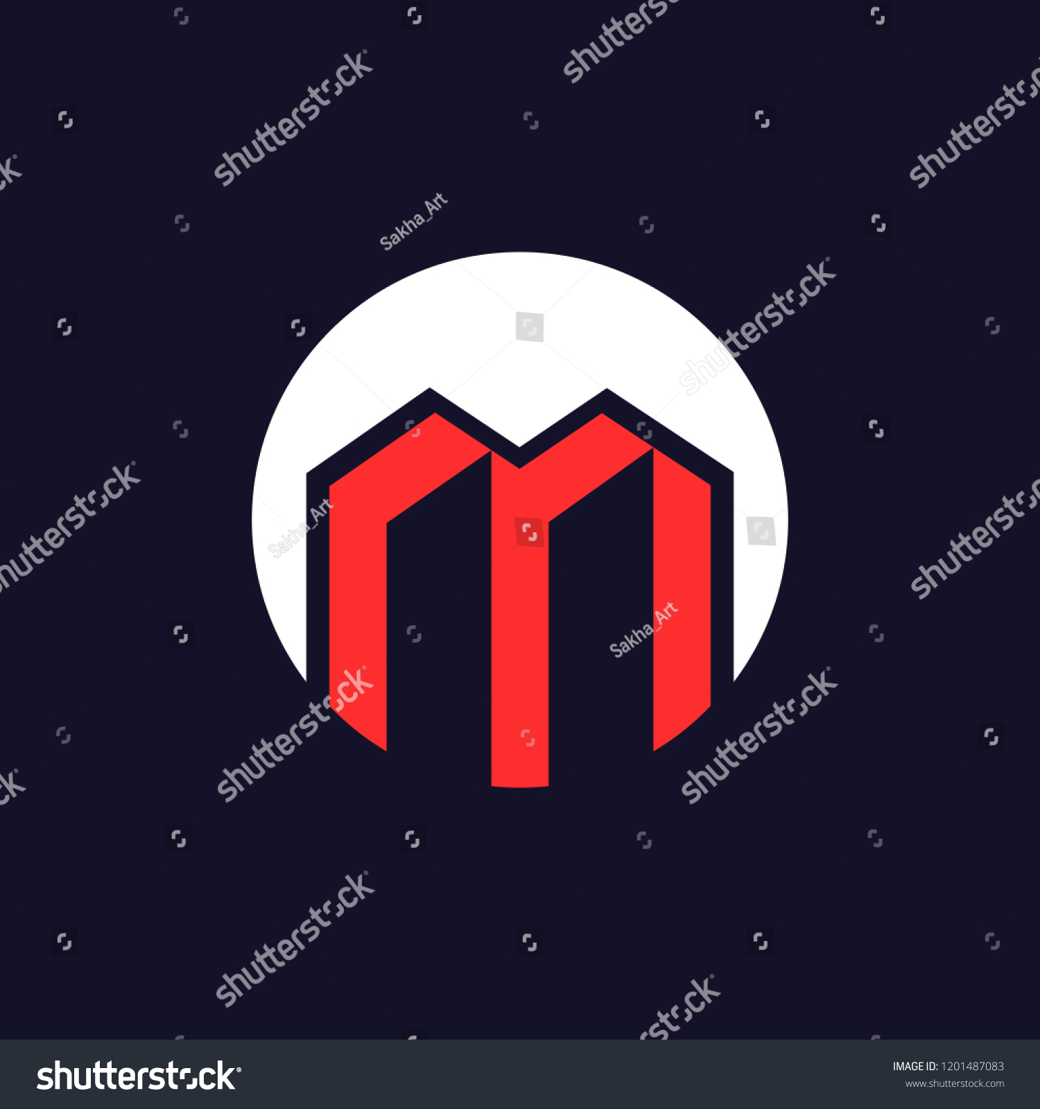 M Logo Icon Vector Template Stock Vector (Royalty Free) 1201487083 ...