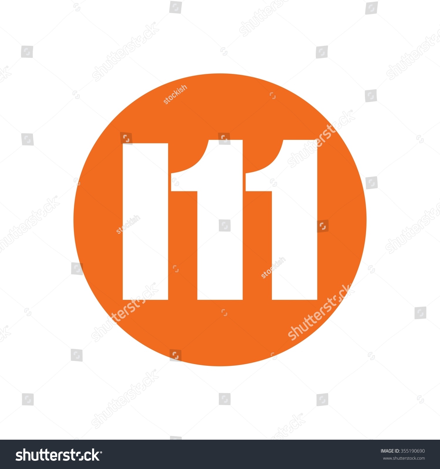 M Eleven Number Logo Vector Stock Vector (Royalty Free) 355190690 ...