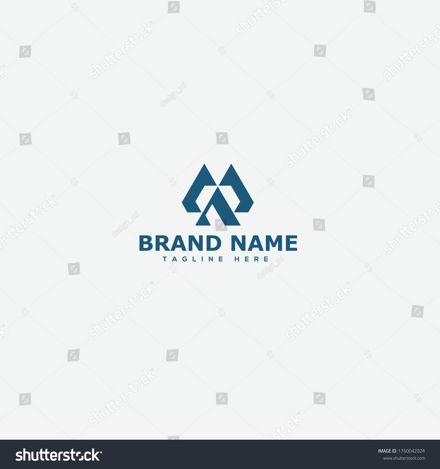 Ma Initial Letter Logo Design Stock Vector (Royalty Free) 1760042024