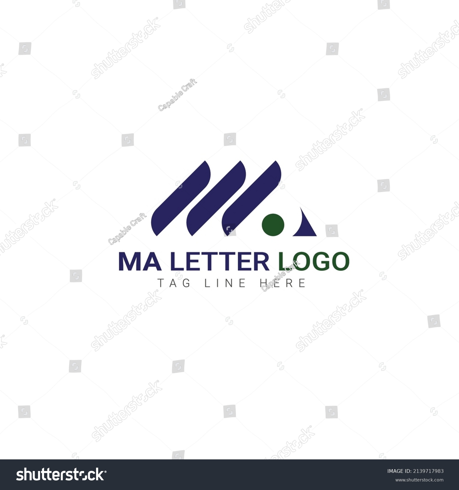 Ma Letter Logo Design Creative Logo Stock Vector (Royalty Free ...