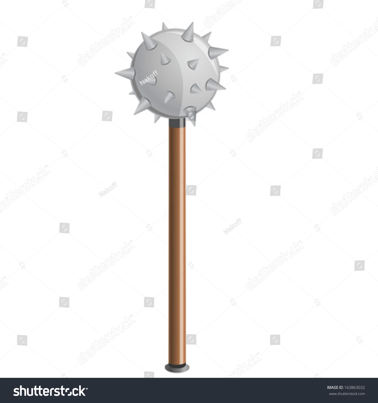 Mace Vector Illustration Stock Vector (Royalty Free) 163863032 ...