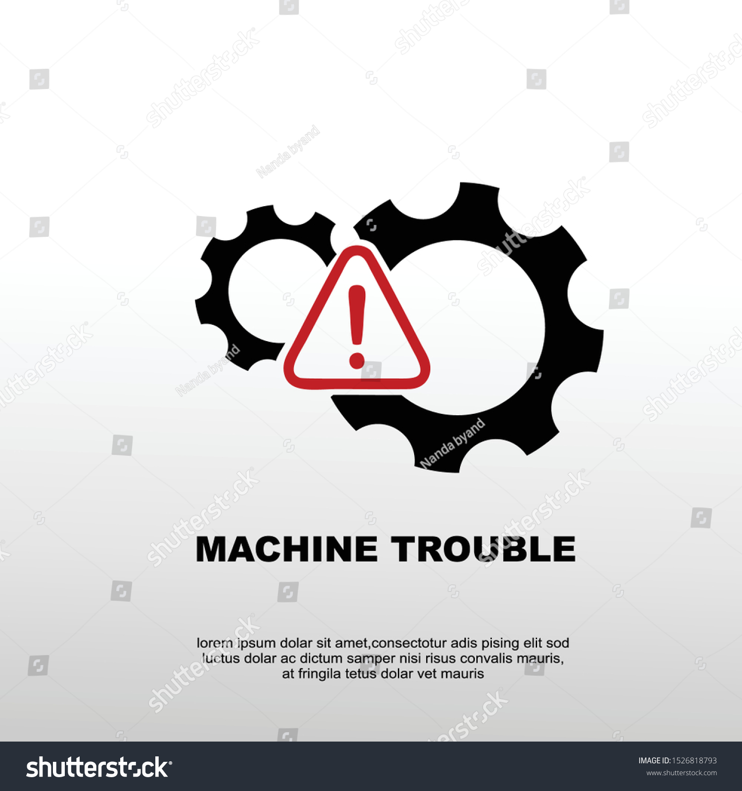 Machine Trouble Found Engine Trouble Starts Stock Vector (Royalty Free ...