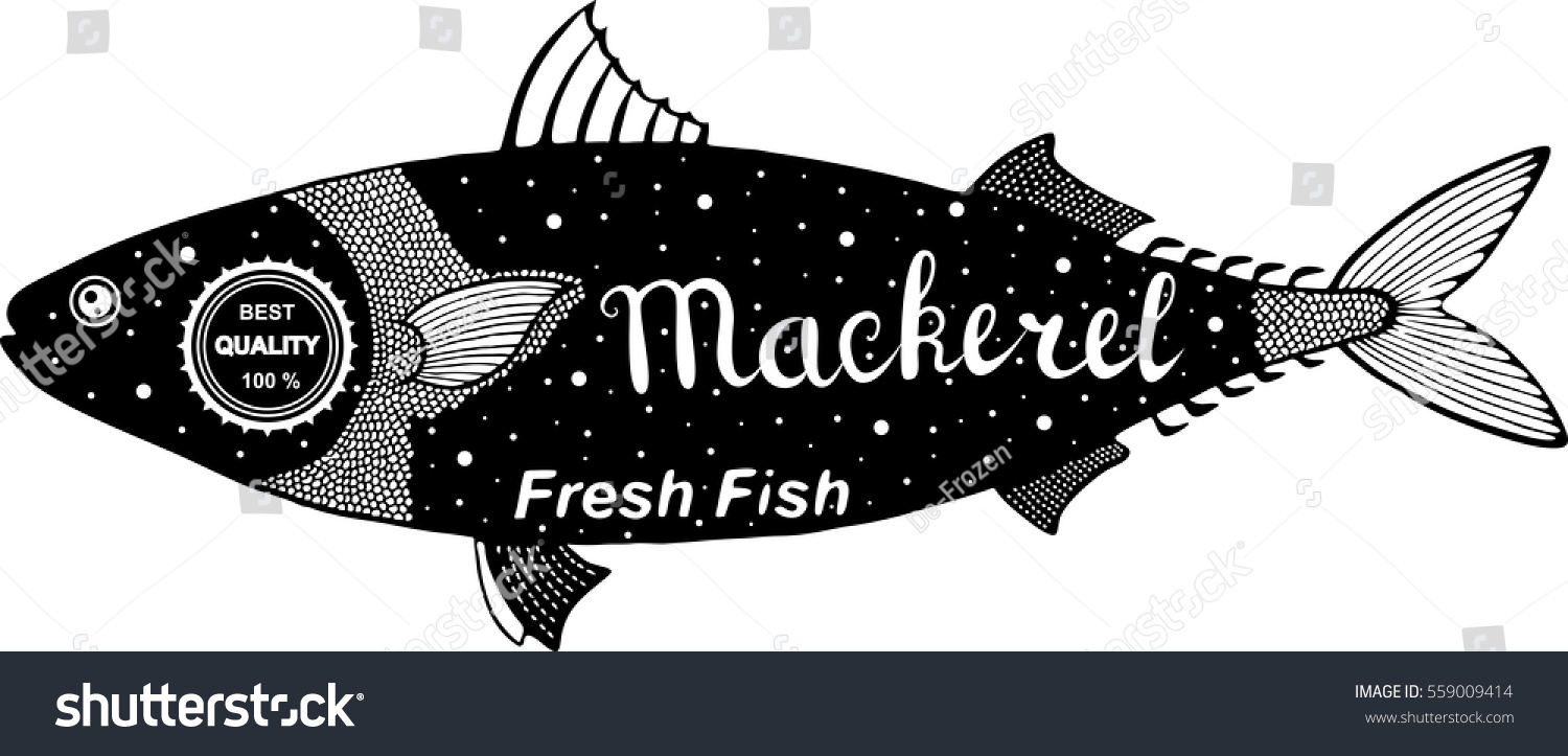 Mackerel Logo Stock Vector (Royalty Free) 559009414