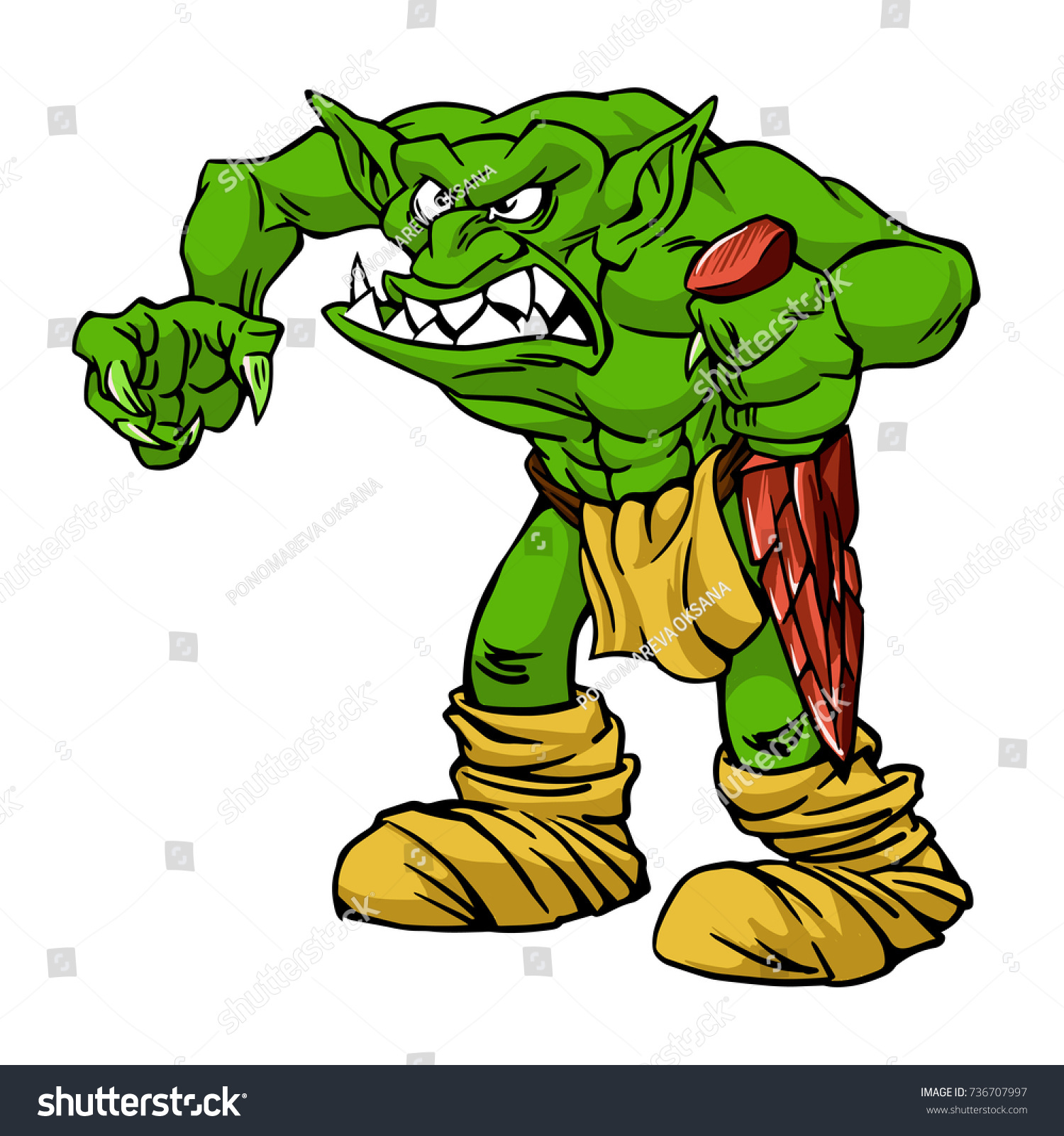 Mad Angry Goblin: เวกเตอร์สต็อก (ปลอดค่าลิขสิทธิ์) 736707997 | Shutterstock