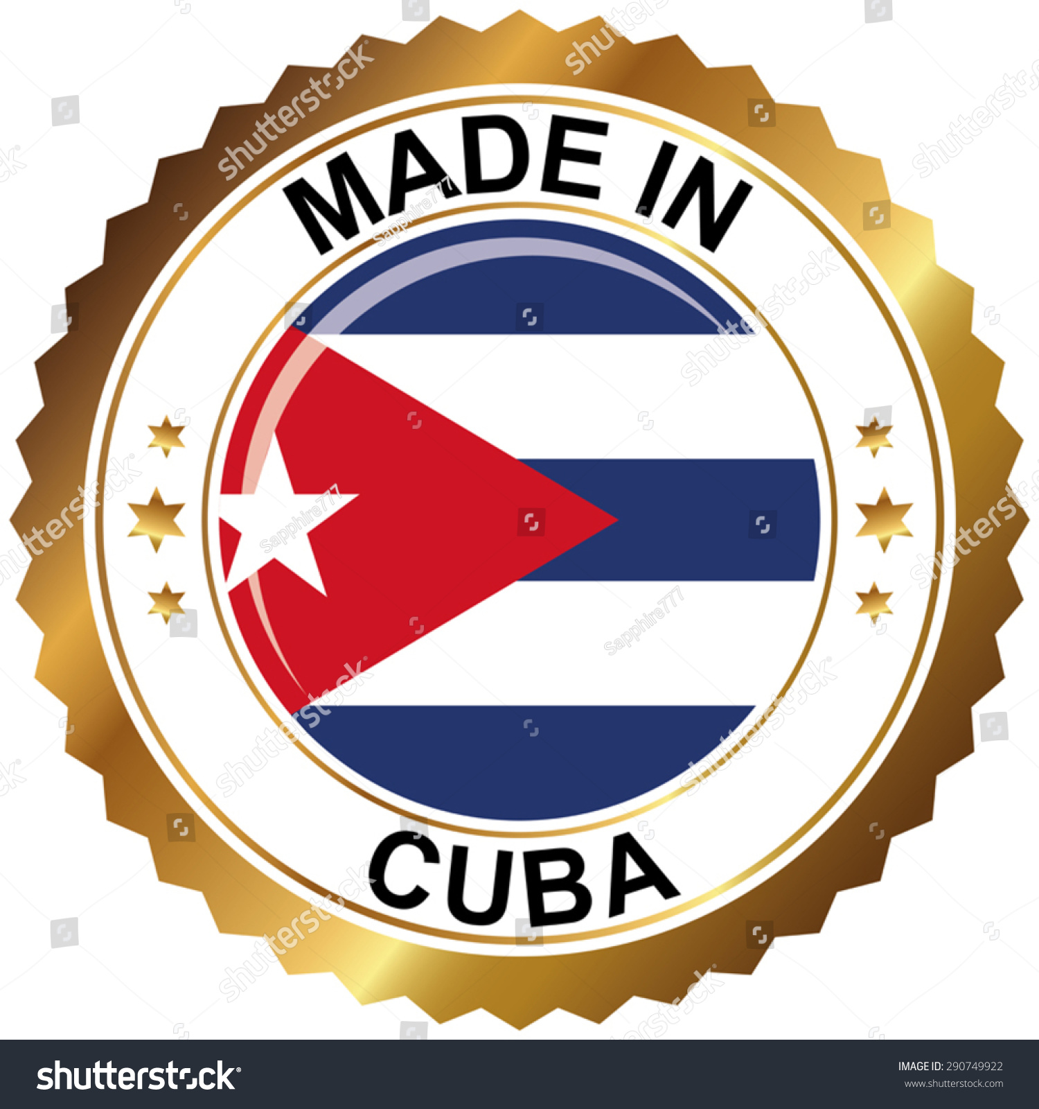 Made Cuba Stock Vector (Royalty Free) 290749922 | Shutterstock
