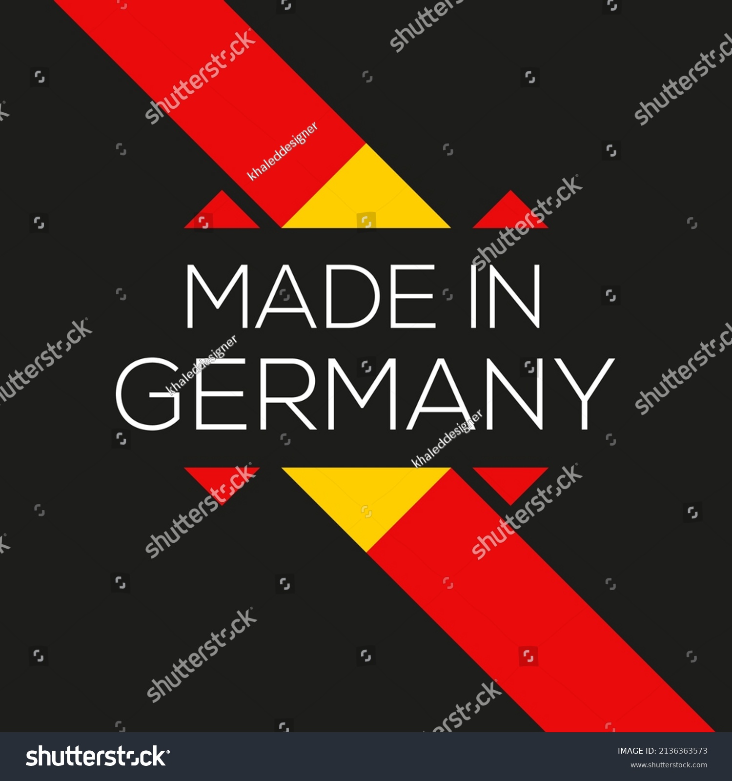 Made Germany Vector Illustration Stock Vector (Royalty Free) 2136363573 ...