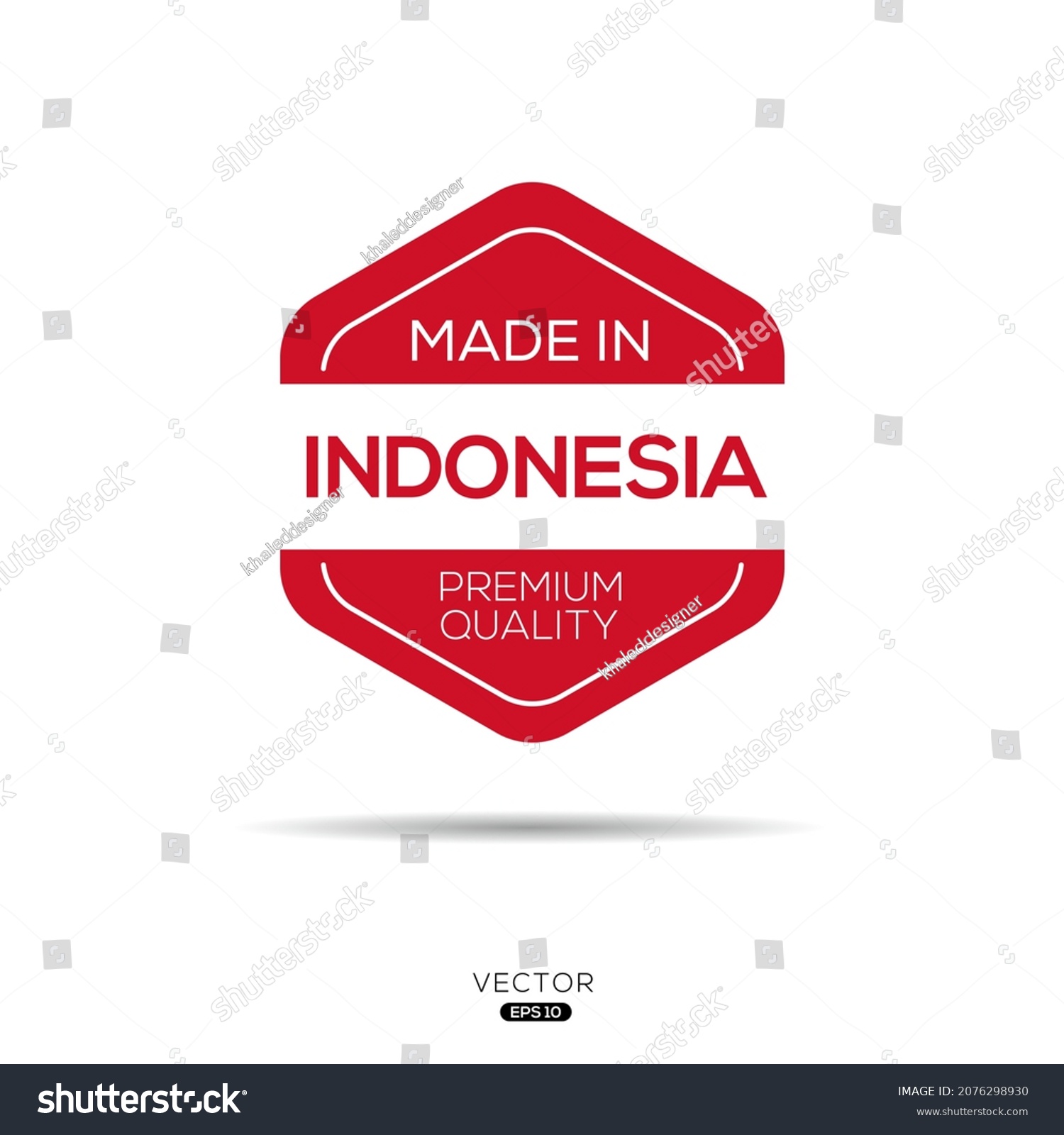 Made Indonesia Vector Illustration Stock Vector (Royalty Free ...