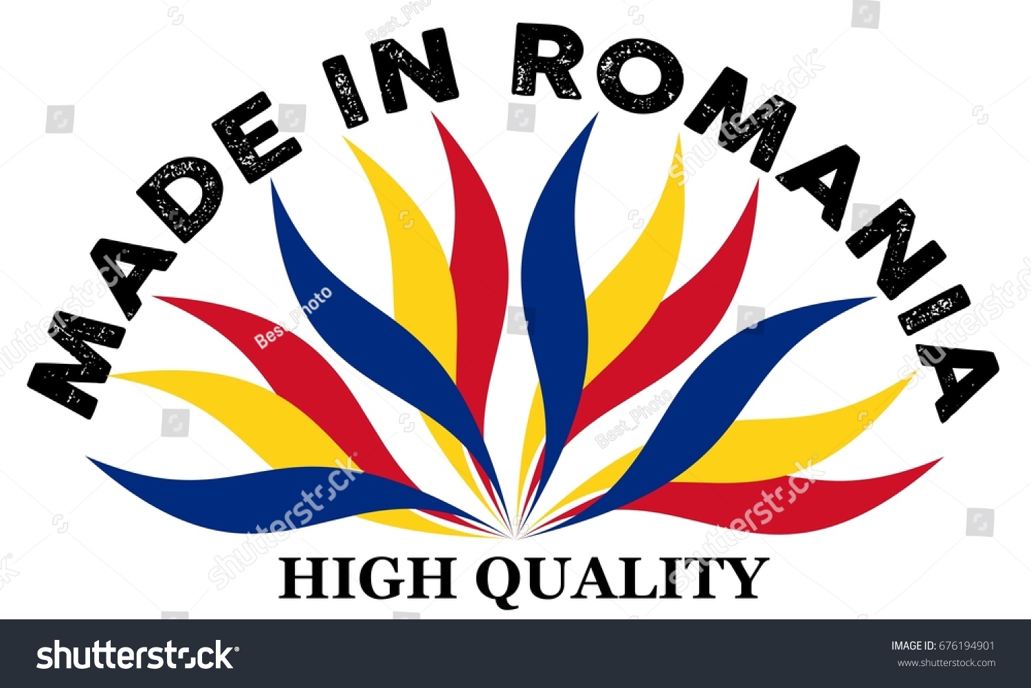 Made Romania Logo Stock Vector (Royalty Free) 676194901 | Shutterstock