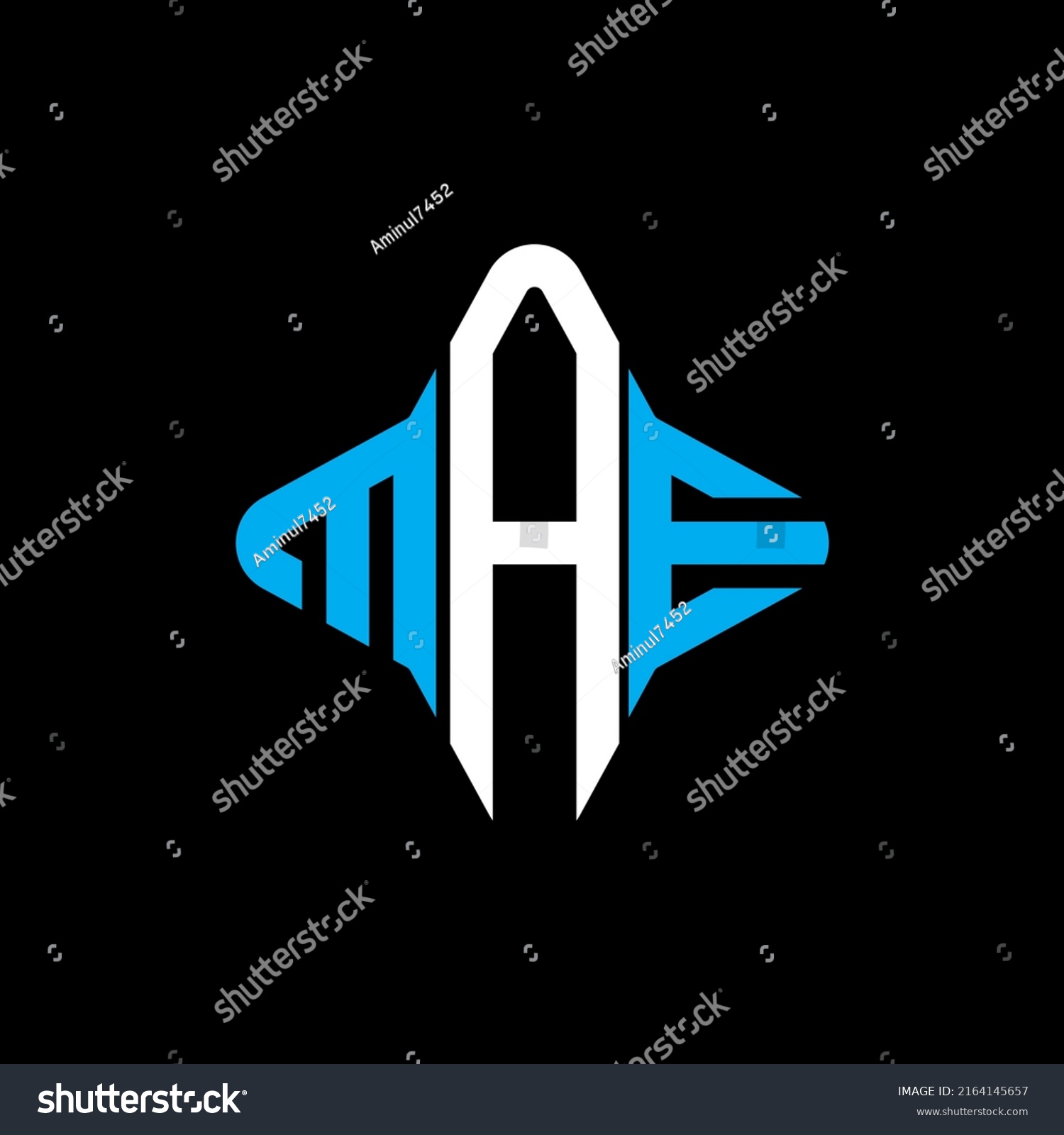 Mae Letter Logo Creative Design Vector Stock Vector (Royalty Free ...