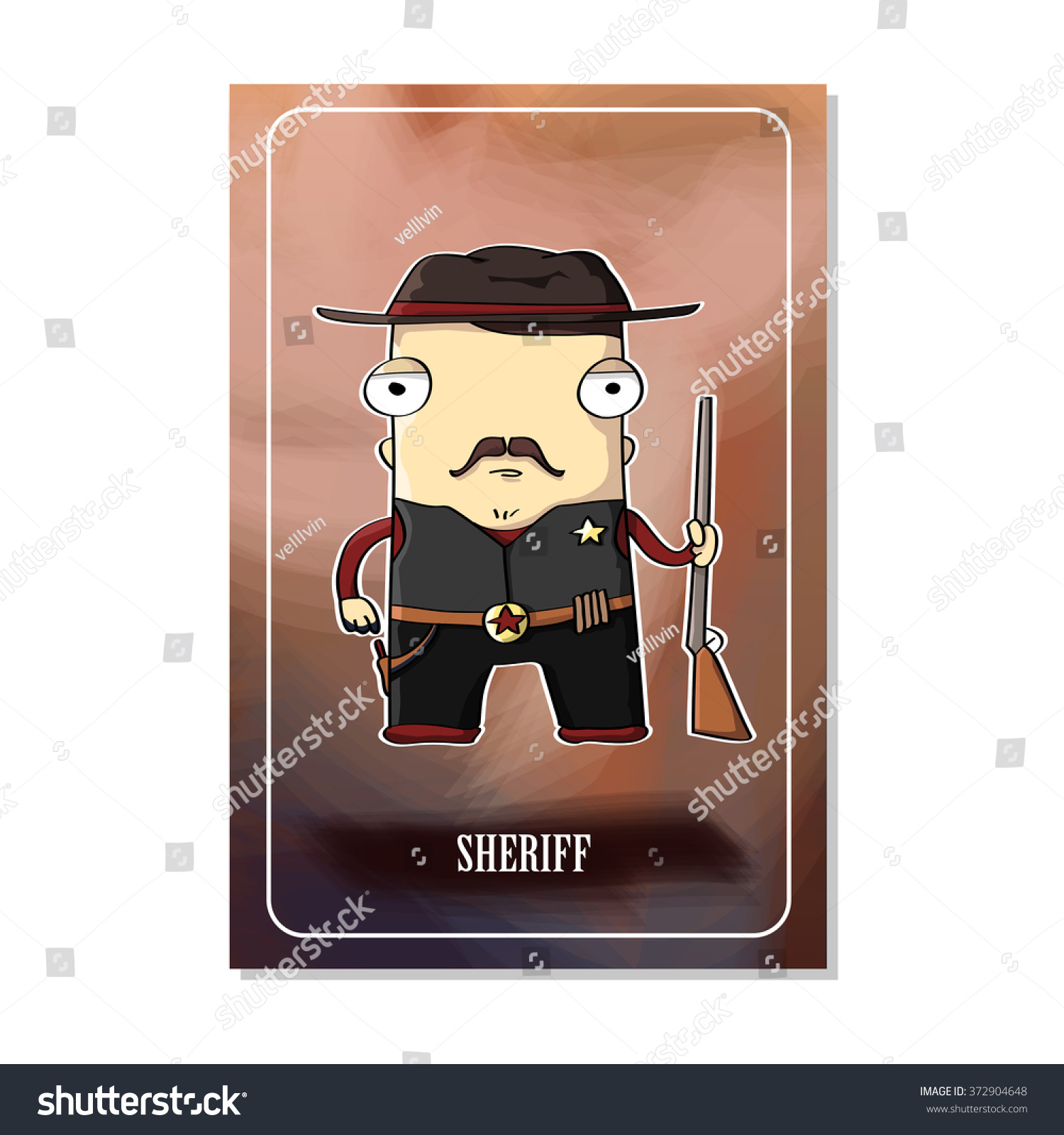 Mafia Cards Sheriff Stock Vector (Royalty Free) 372904648 | Shutterstock
