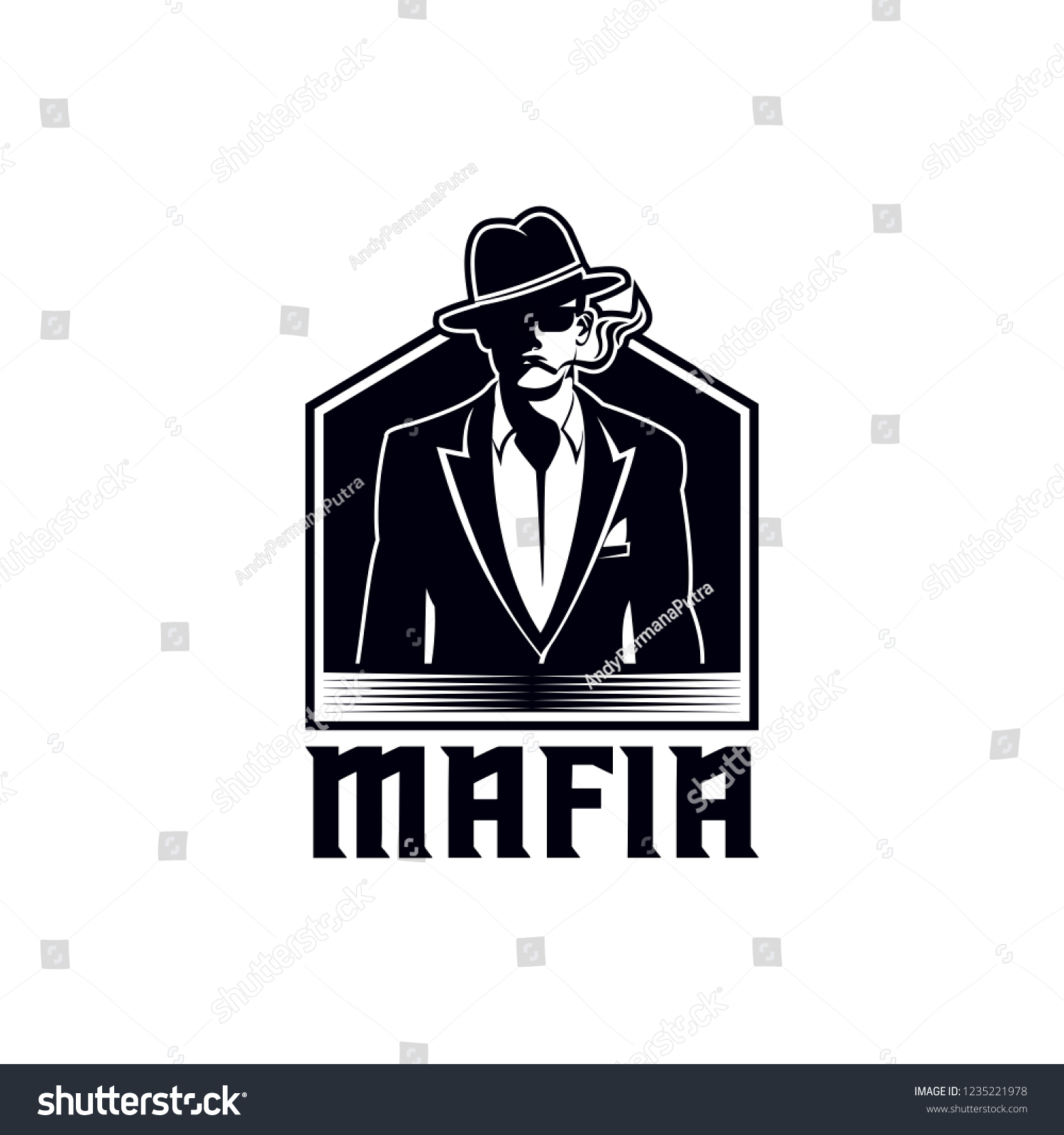 Mafia Vector Illustration Stock Vector (Royalty Free) 1235221978