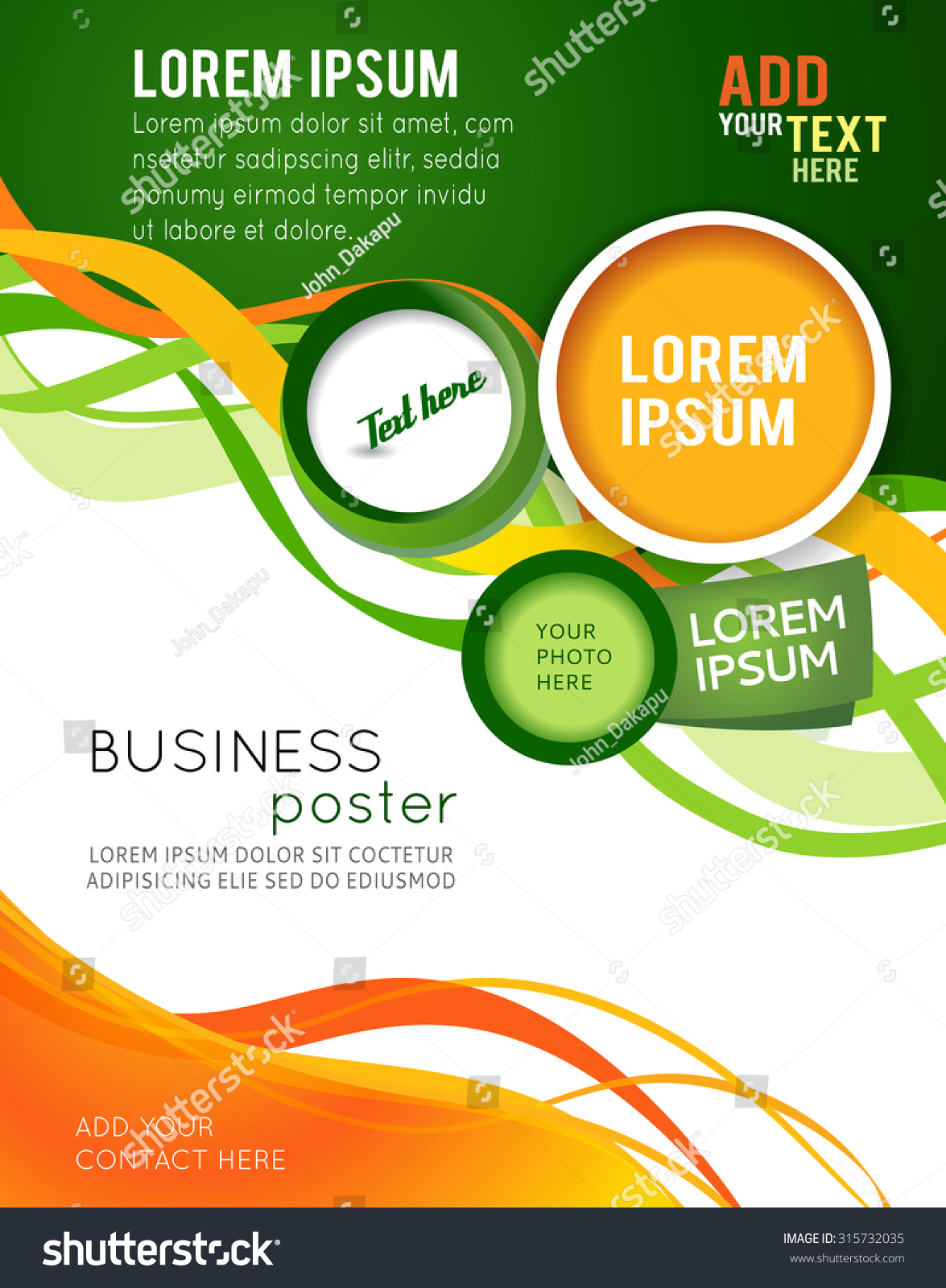 Magazine Cover Design Layout Template Abstract Stock Vector (Royalty ...
