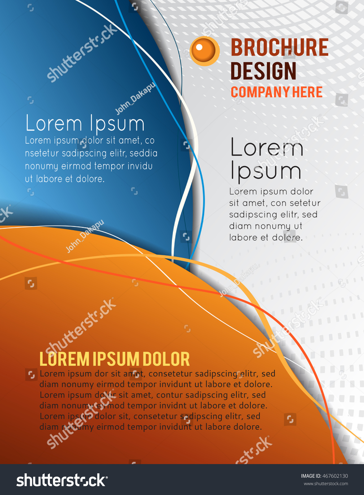 Magazine Cover Design Layout Template Abstract Stock Vector (Royalty ...