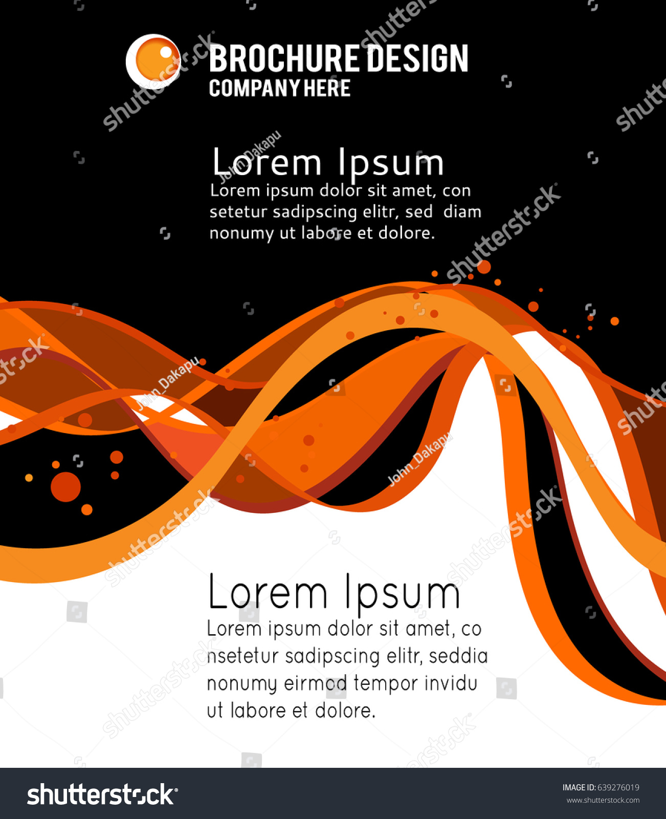 Magazine Cover Design Layout Template Abstract Stock Vector (Royalty ...