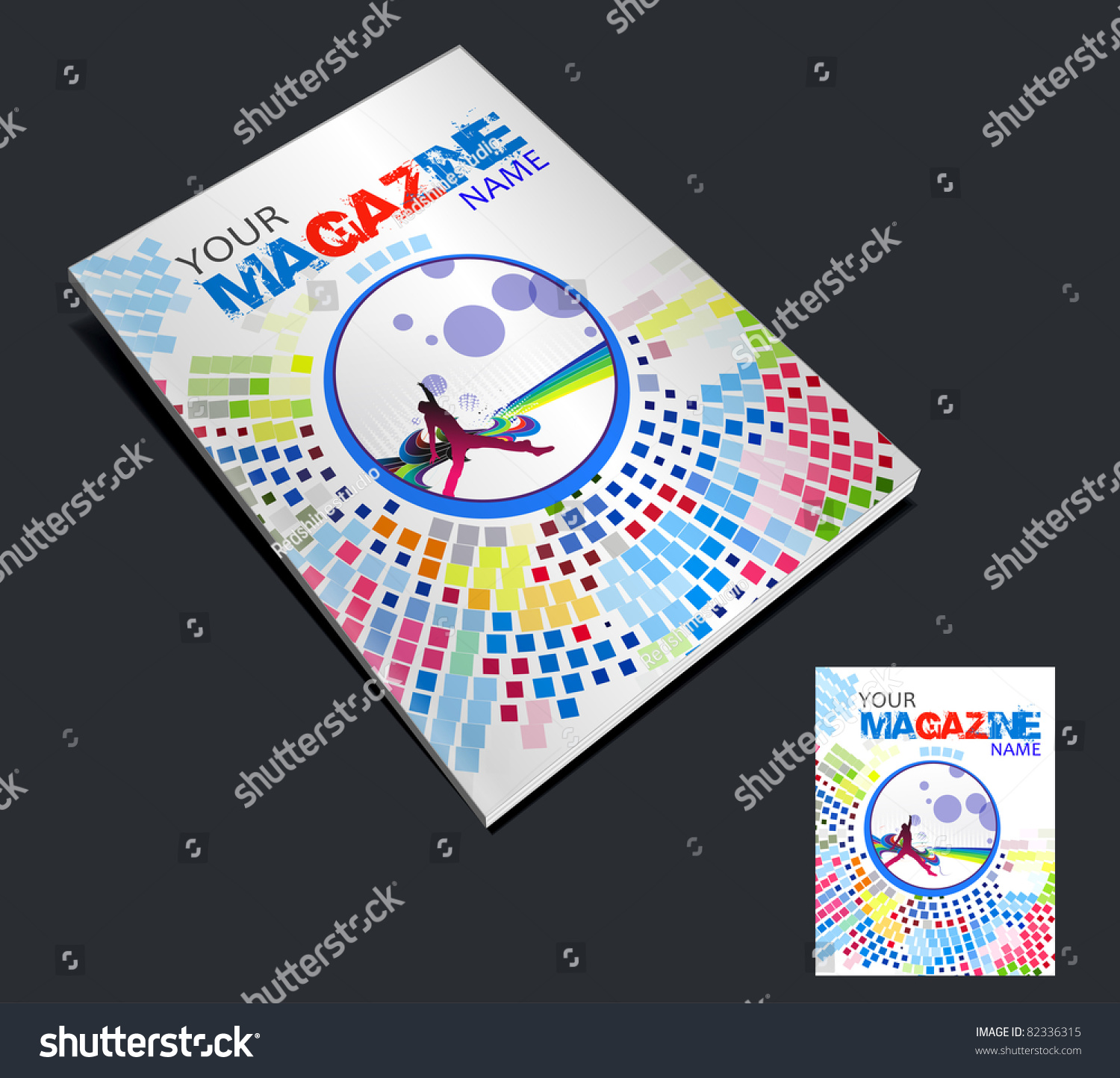 Magazine Cover Layout Design Vector Stock Vector (Royalty Free ...