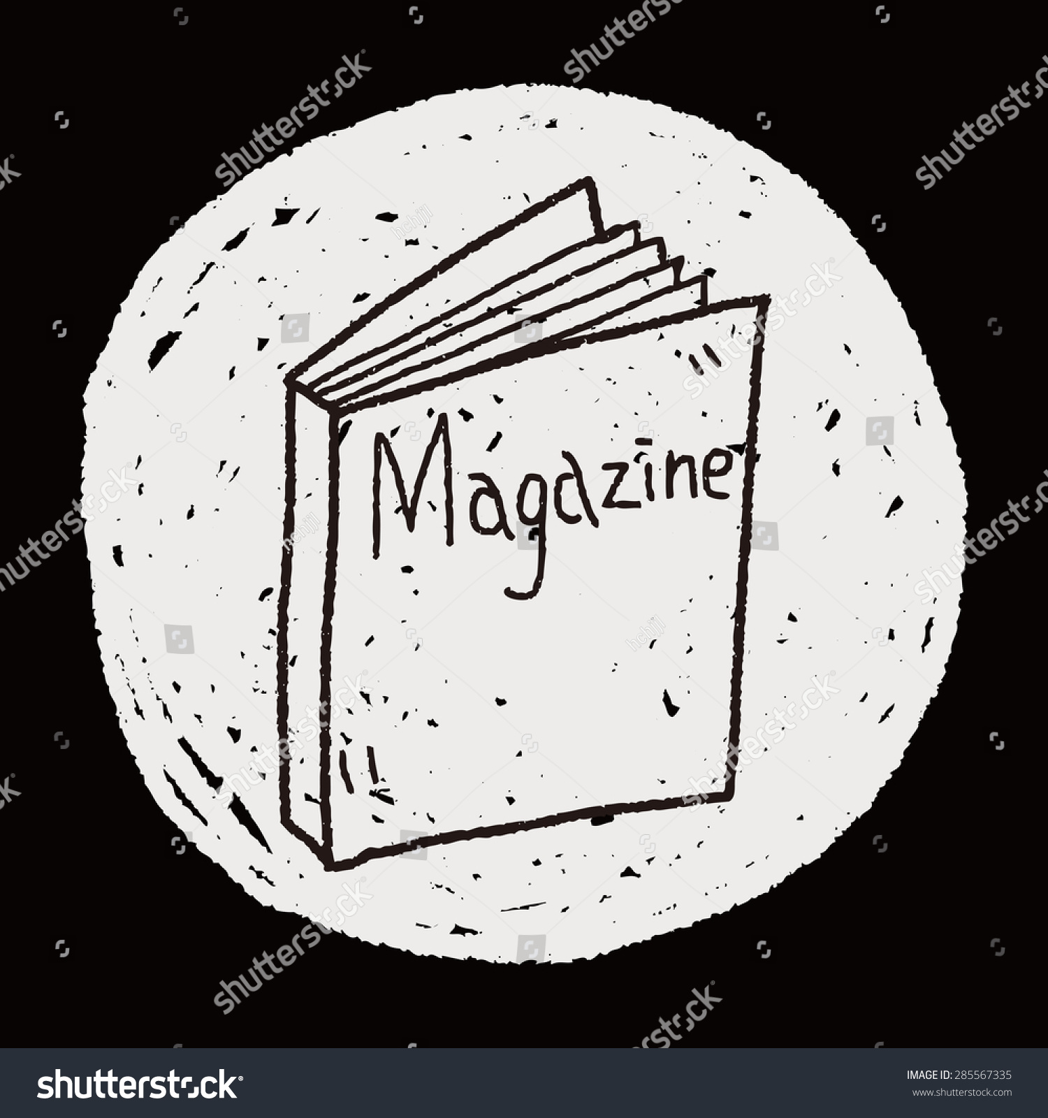 Magazine Doodle Stock Vector (Royalty Free) 285567335 | Shutterstock