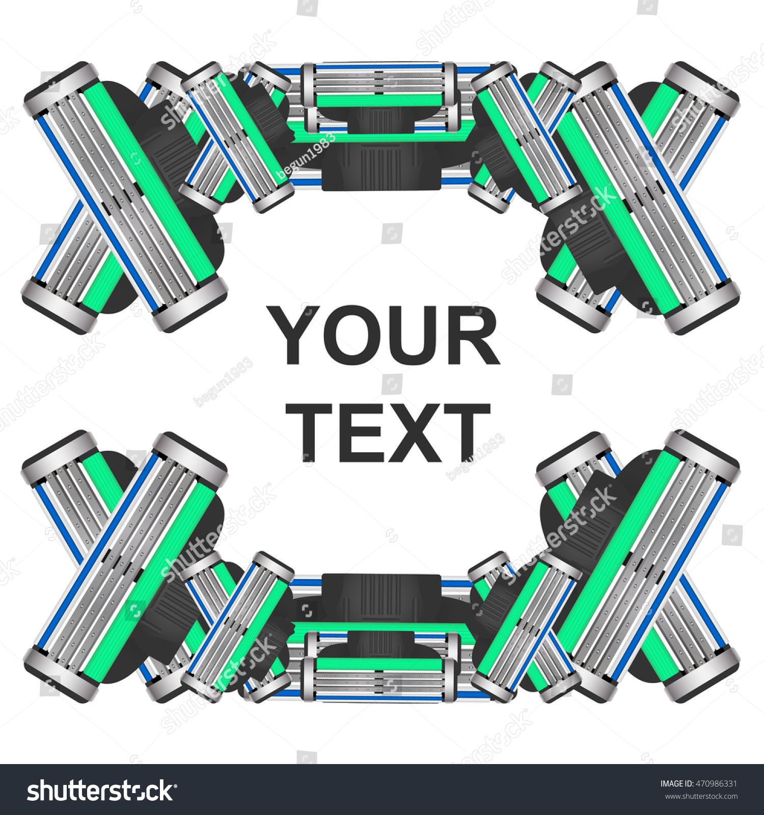 Magazine Razor Stock Vector (Royalty Free) 470986331
