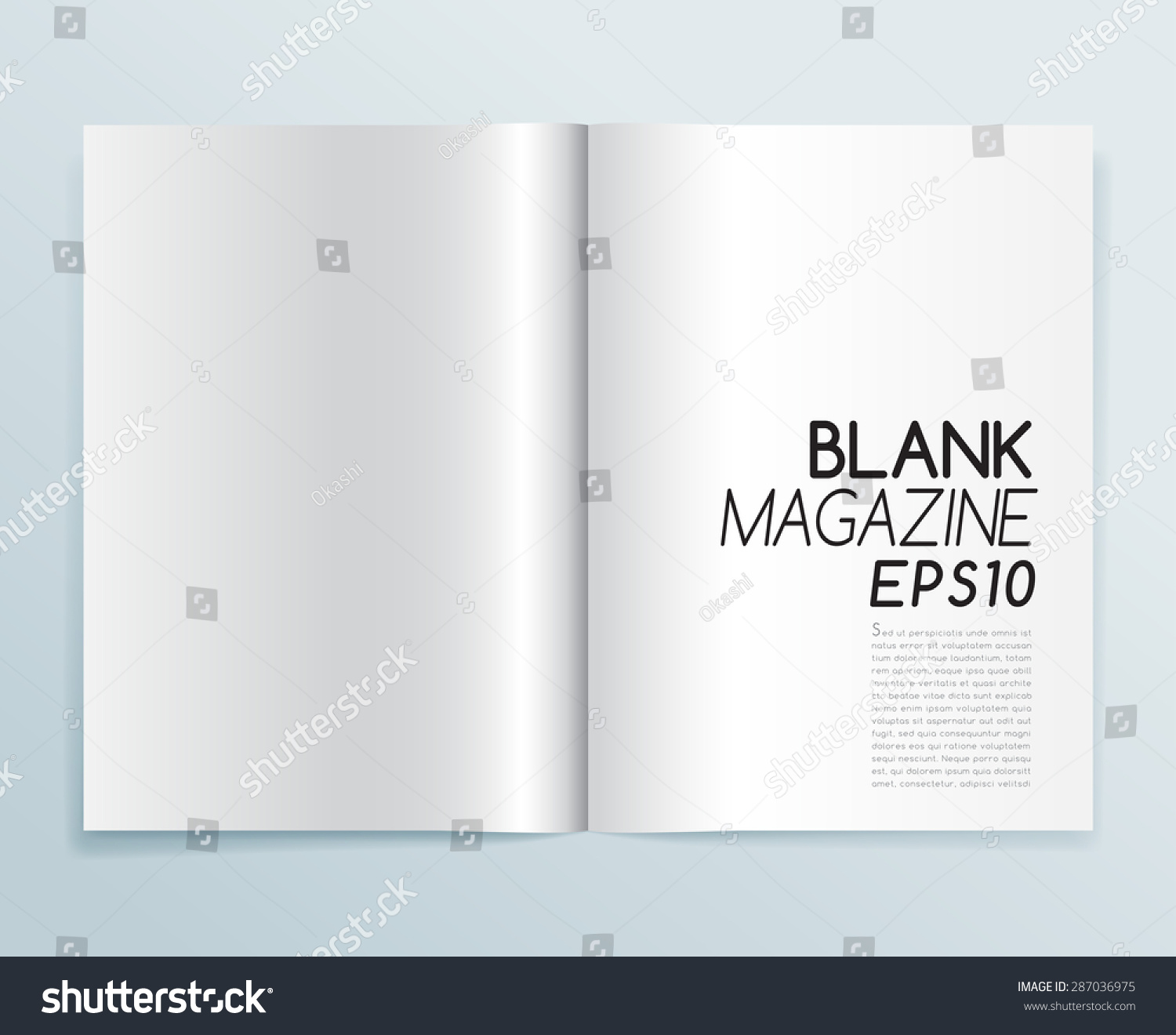 Magazine Layout Vector Illustration Stock Vector (Royalty Free ...