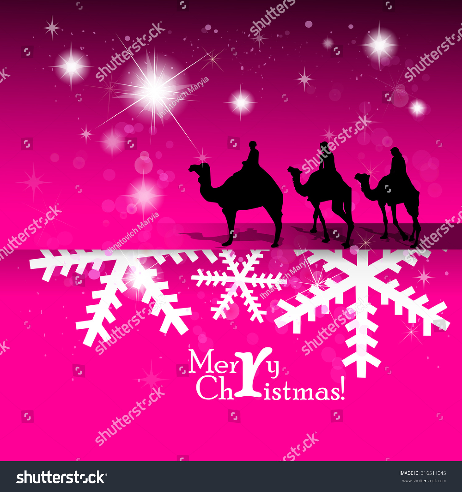 Magi Christmas Vector Stock Vector (Royalty Free) 316511045