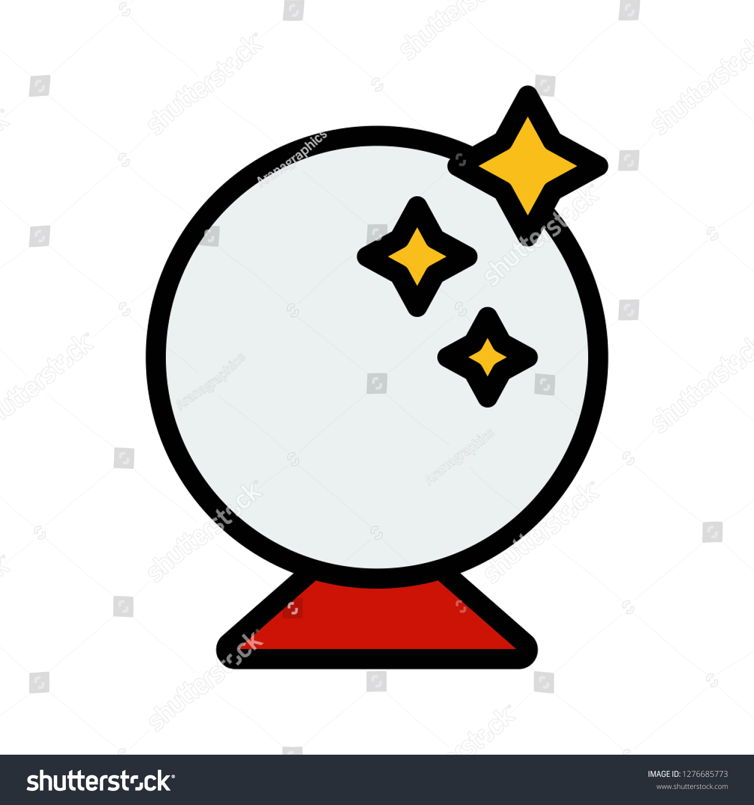 Magic Ball Vector Magic Related Filled Stock Vector (Royalty Free ...
