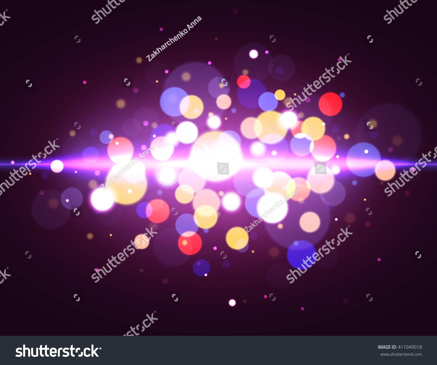 Magic Bokeh Background Light Effect Vector Stock Vector (Royalty Free ...