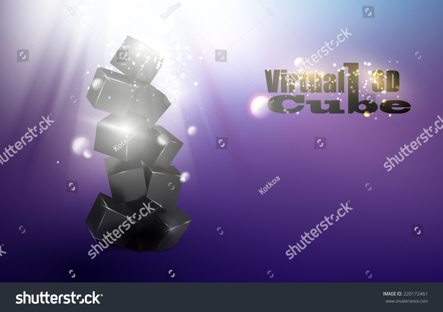 Magic Box Pyramid Over Dark Glow Stock Vector (Royalty Free) 220172461 ...