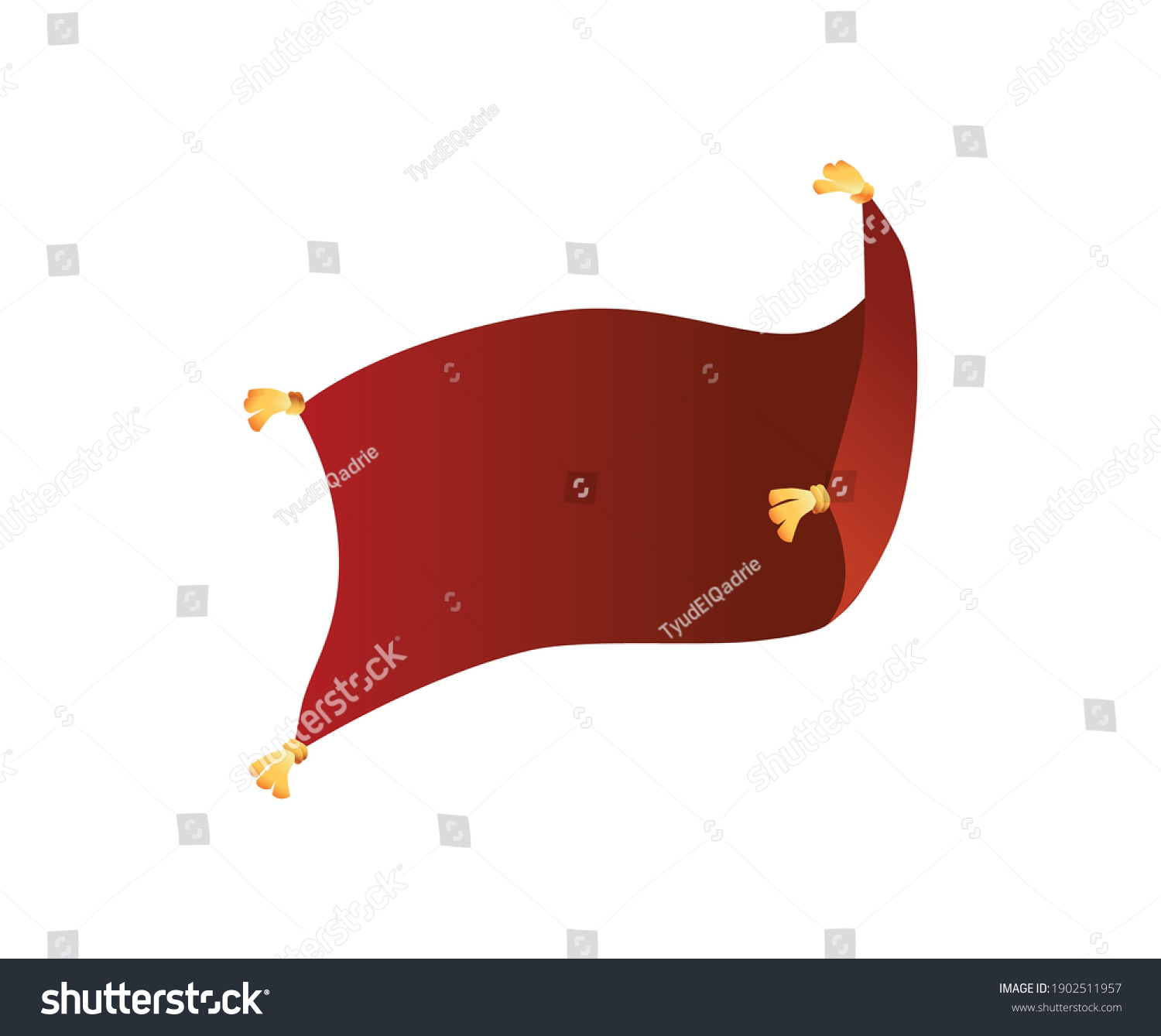 Magic Carpet Vector Illustration White Background: เวกเตอร์สต็อก (ปลอด ...