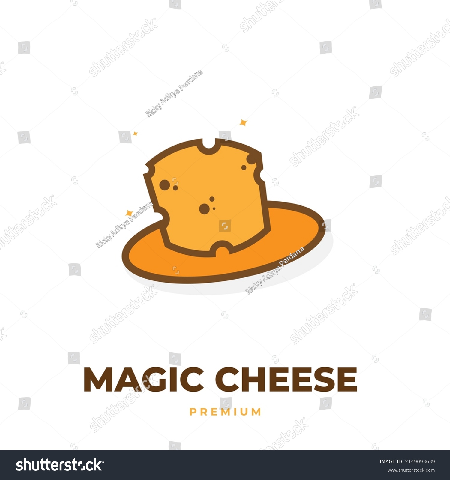 Magic Cheese Vector Illustration Logo Stock Vector (Royalty Free ...