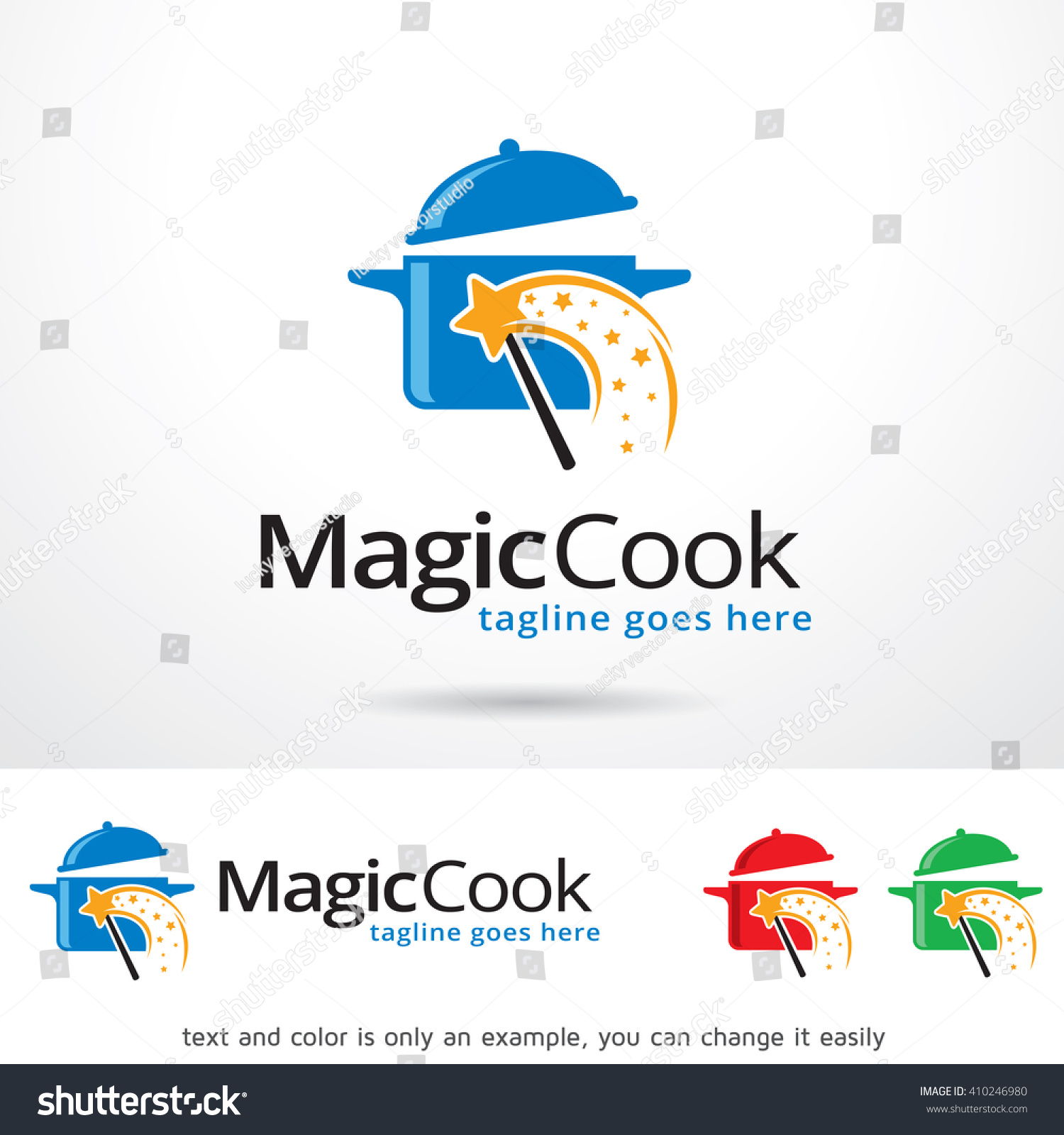 Magic Cook Logo Template Design Vector Stock Vector (Royalty Free ...