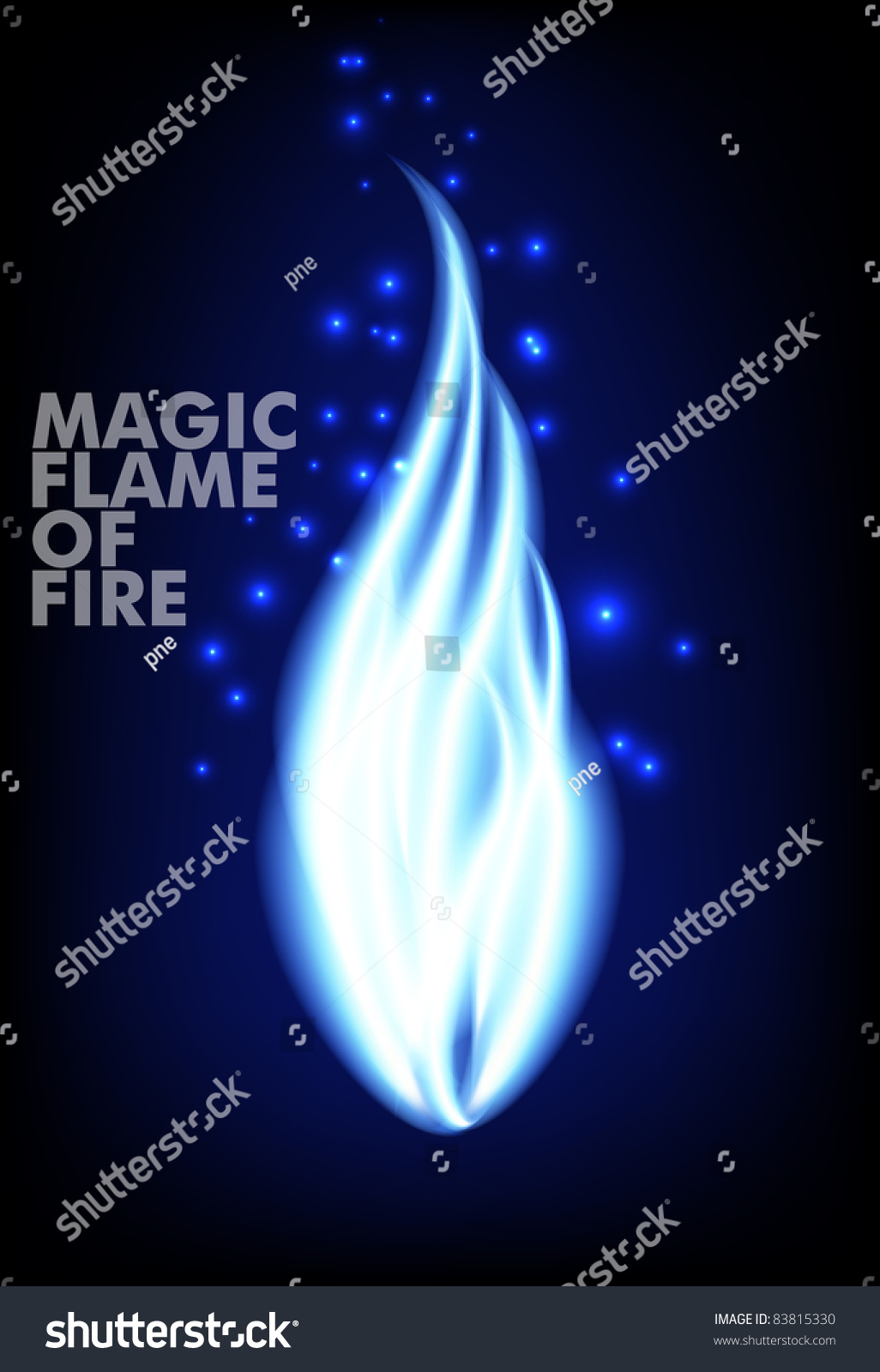 Magic Flame Fire Vector Illustration Stock Vector (Royalty Free) 83815330