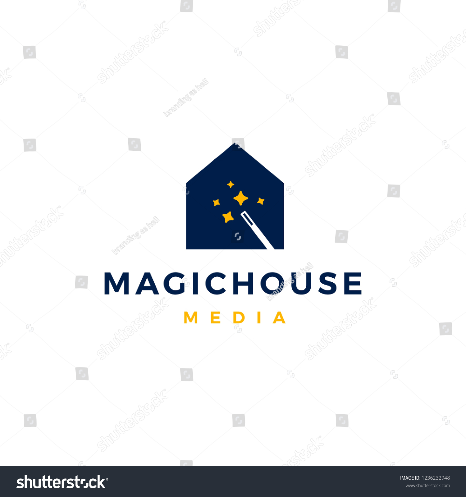 Magic House Logo Vector Icon Illustration Stock Vector (Royalty Free ...