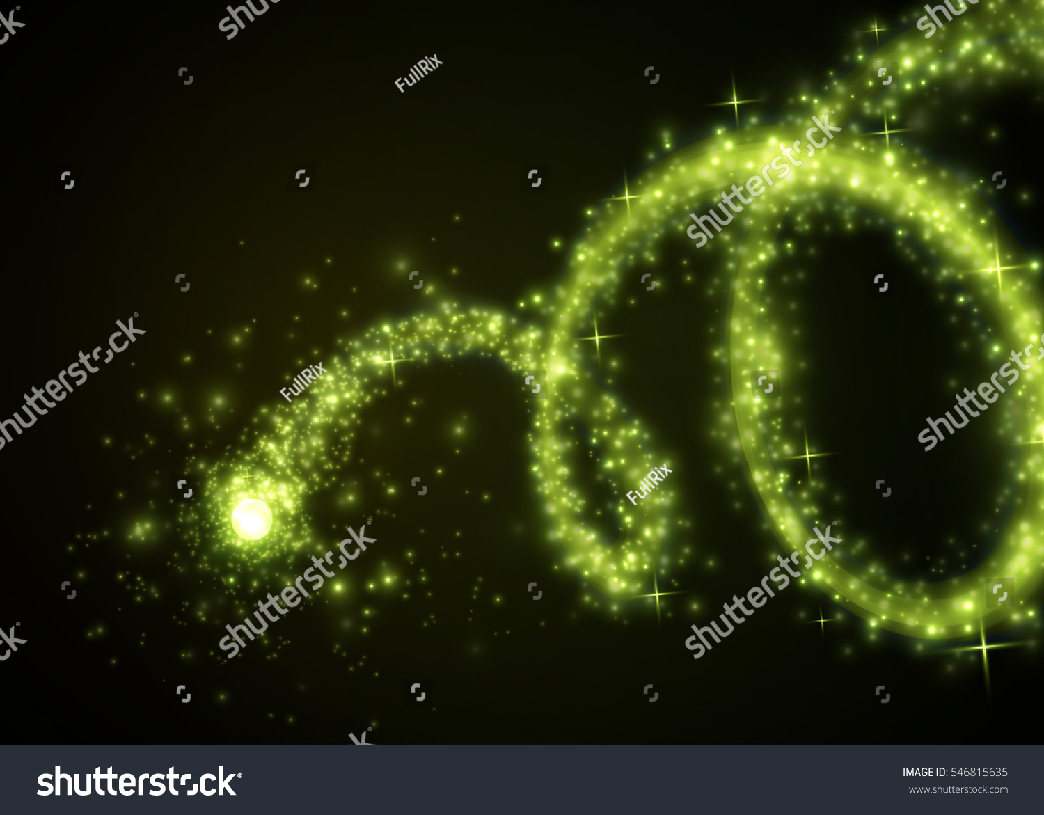 Magic Light Effect Bright Sparkles Vector Stock Vector (Royalty Free ...
