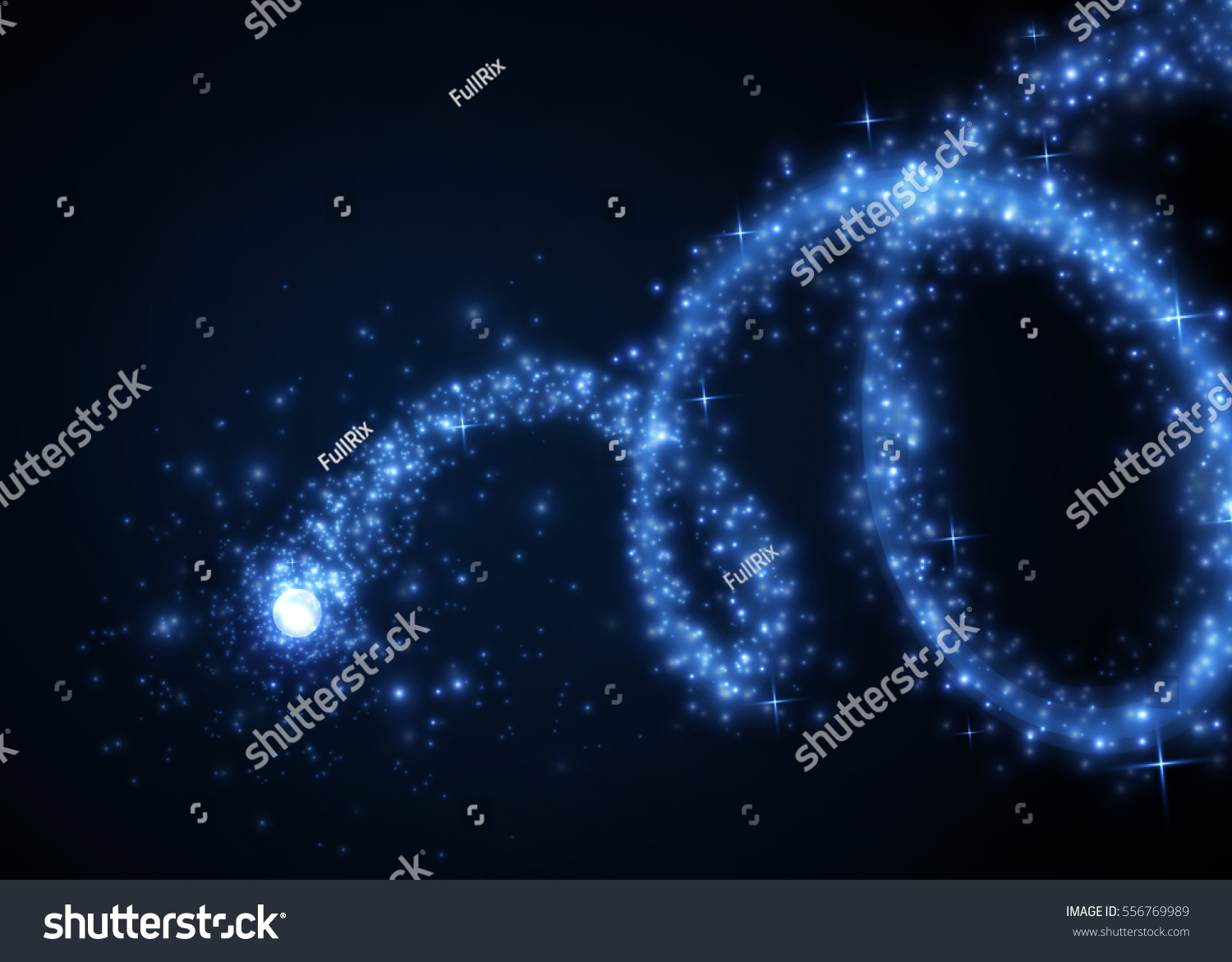 Magic Light Effect Bright Sparkles Vector Stock Vector (Royalty Free ...