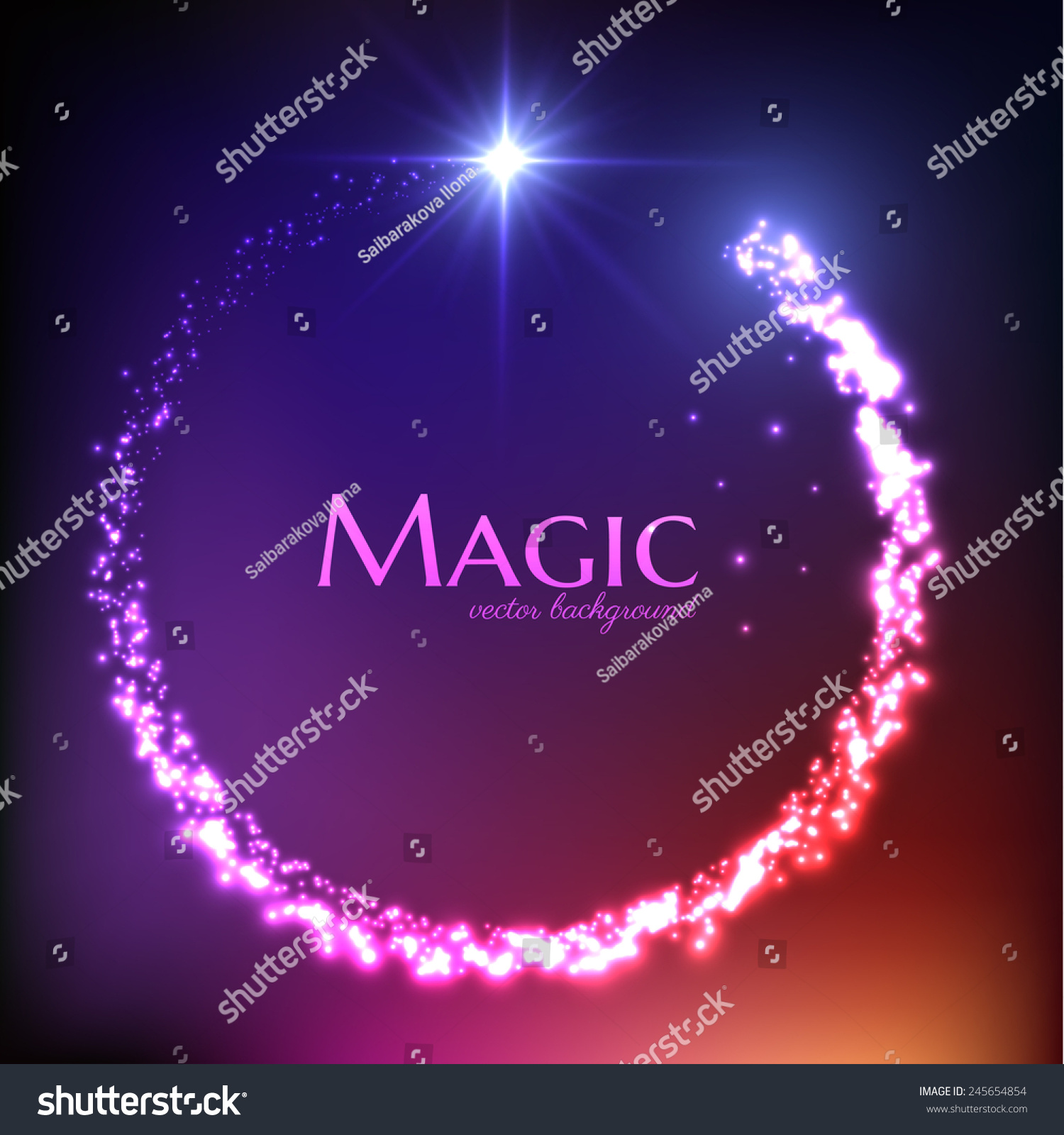 Magic Light Vector Background Eps10 Stock Vector (Royalty Free ...